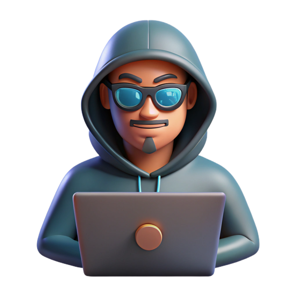 Mysterious Hacker 3d Render Cybersecurity Digital Privacy Anonymous User Online Security