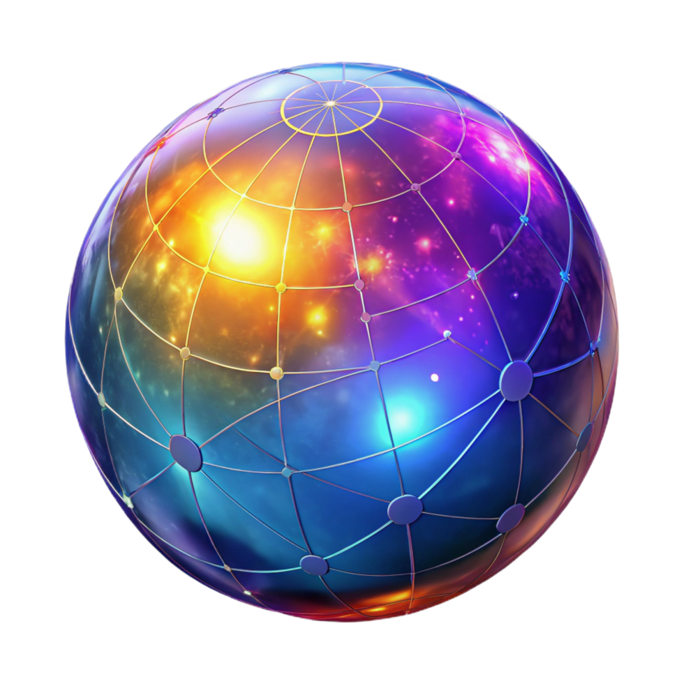 Global Network Interconnected World Visualization 55852269 Png