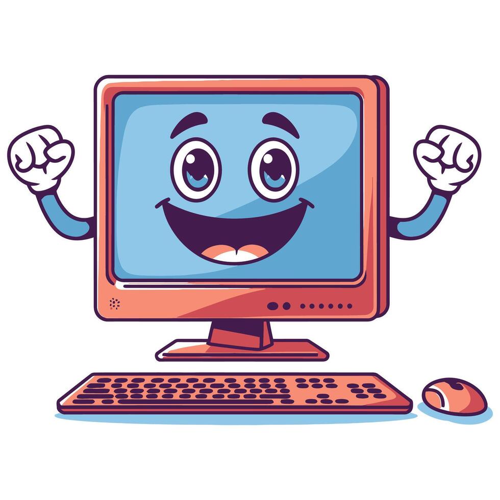 Happy Computer Clip Art Profile For Happy Computer