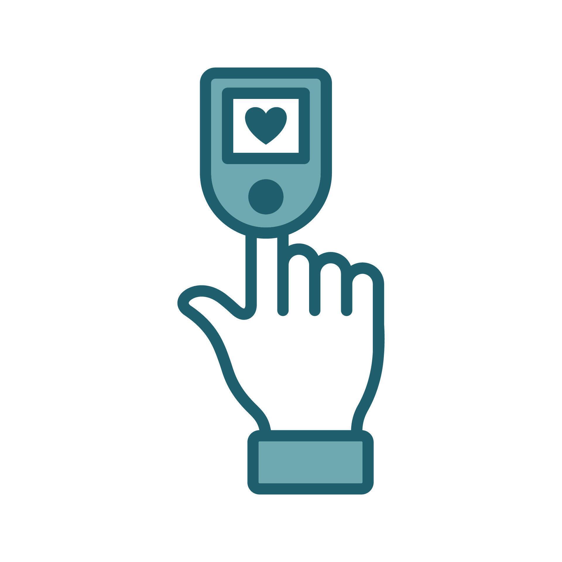 Hand with Pulse Oximeter Displaying Oxygen Saturation and BPM 55853956 Vector Art at Vecteezy