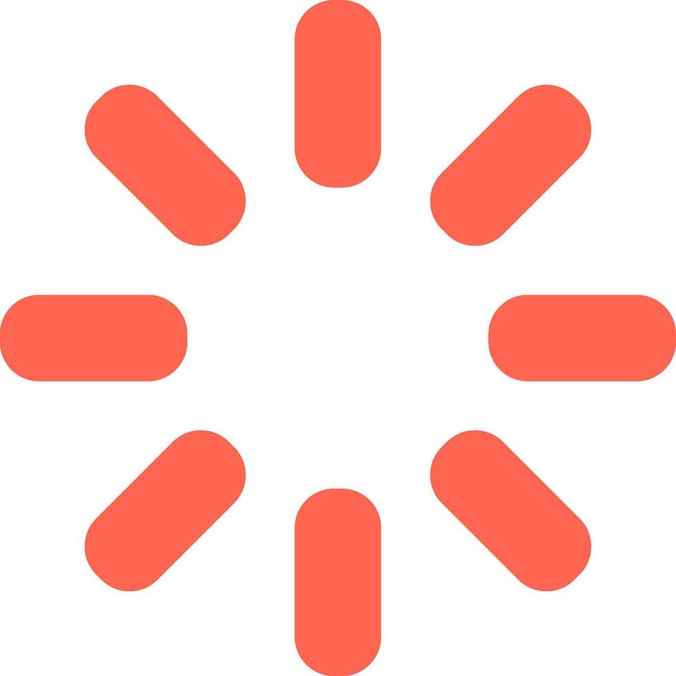 Circular buffering symbol featuring eight rounded shapes rotating, representing an ongoing ...