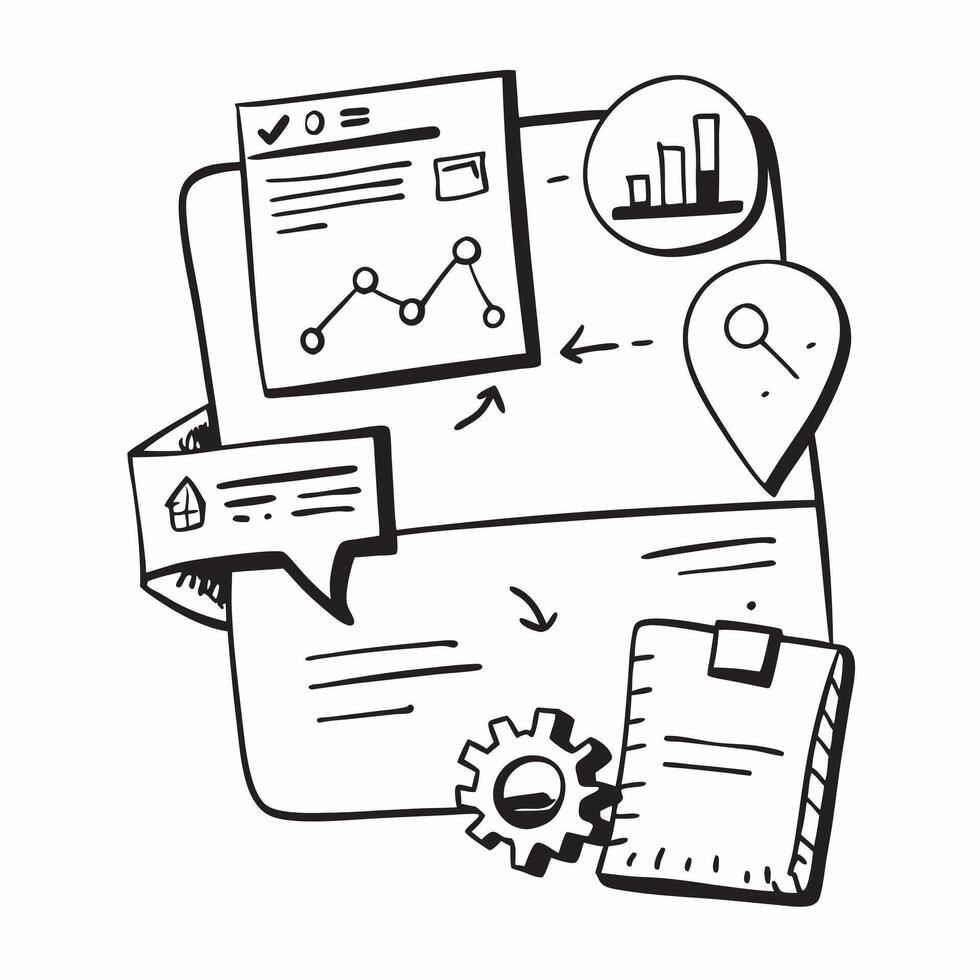 Clean Wms Interface And Logistics Analytics Icon With Blank Area For