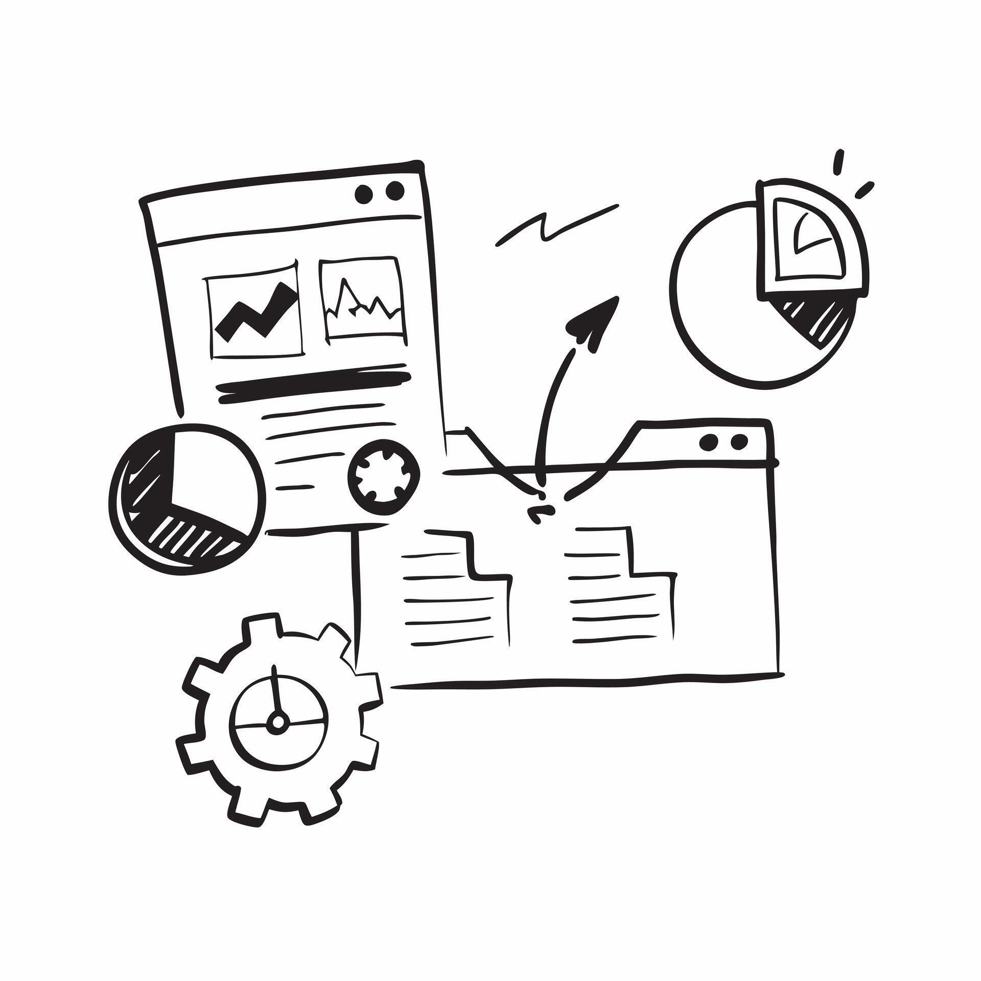 Clean Crm Icon And Data Analytics Symbol With Copy Space For Infographics Concept As An