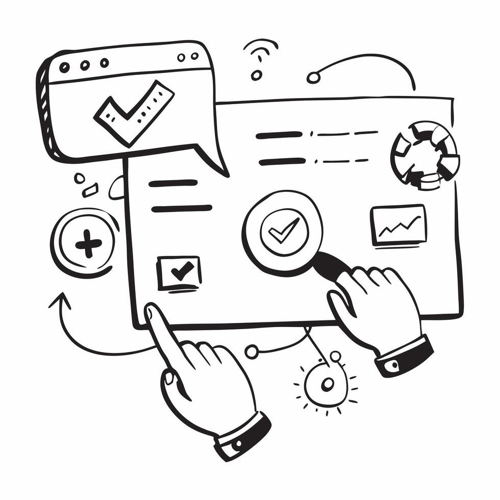 Clean Crm Interface And Client Data Icon With Copy Space For Software Presentations Concept As A