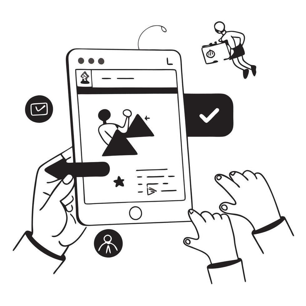 Mobile Ux Optimization Concept As Experts Optimizing Mobile User