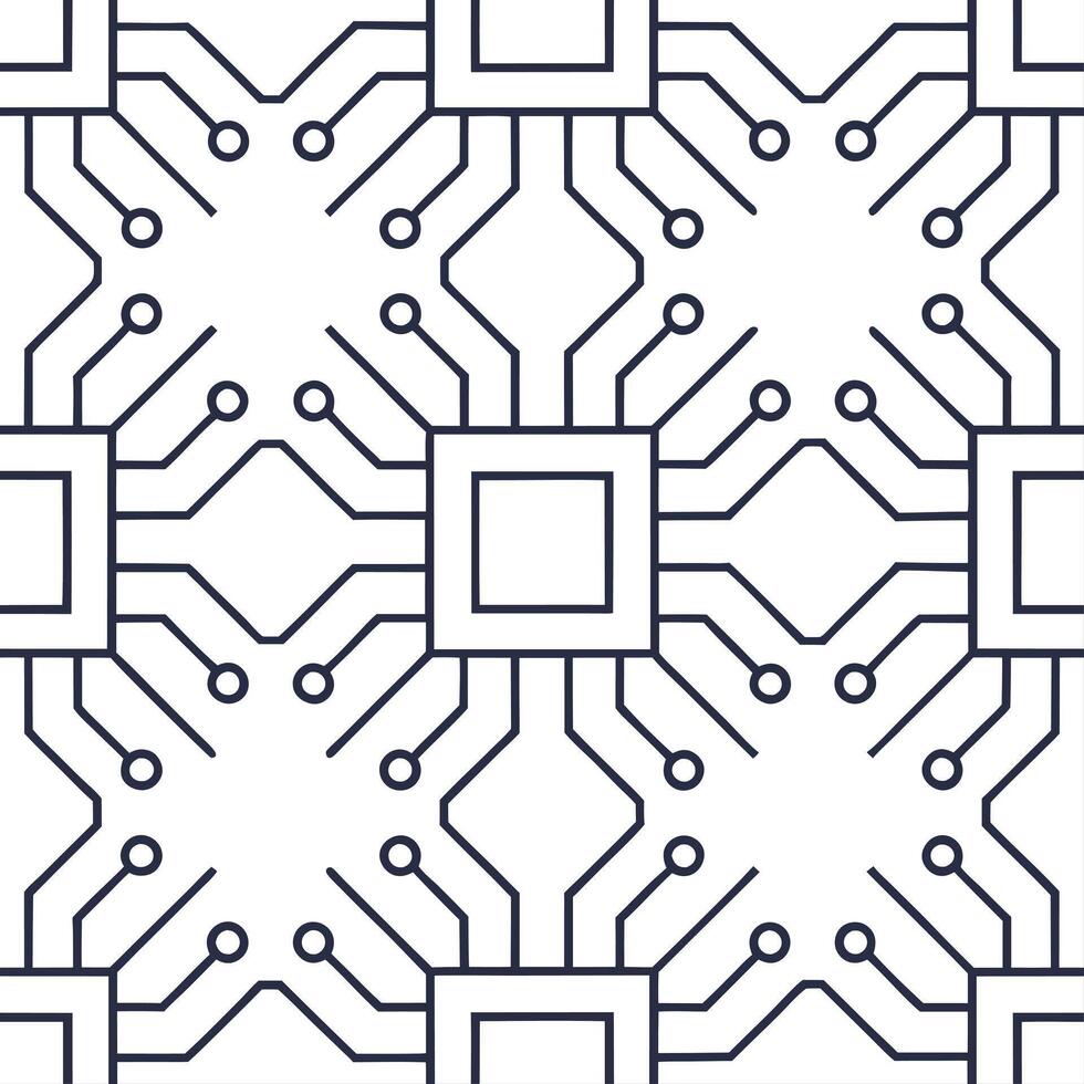 Generate Seamless Tile Patterns With Layered Circuit Board Schematics And Digital Overlays On