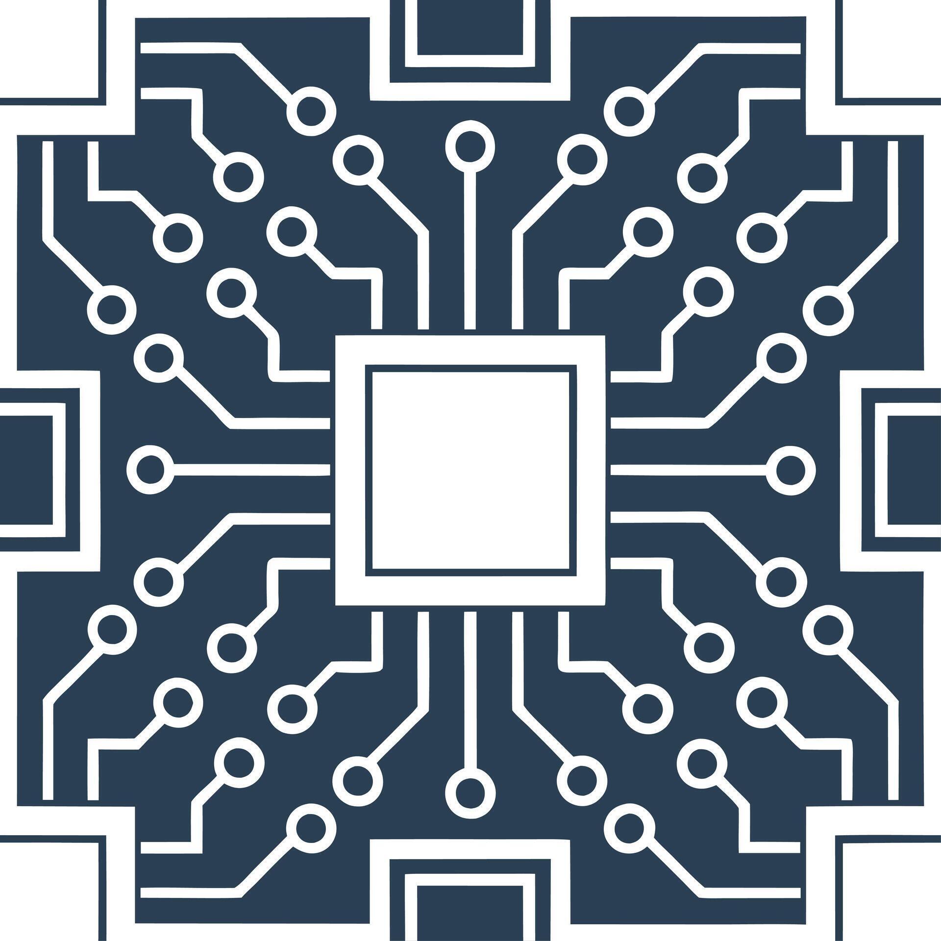 Create Seamless Tile Patterns Using Complex Circuit Board Diagrams And Digital Microchip Layouts