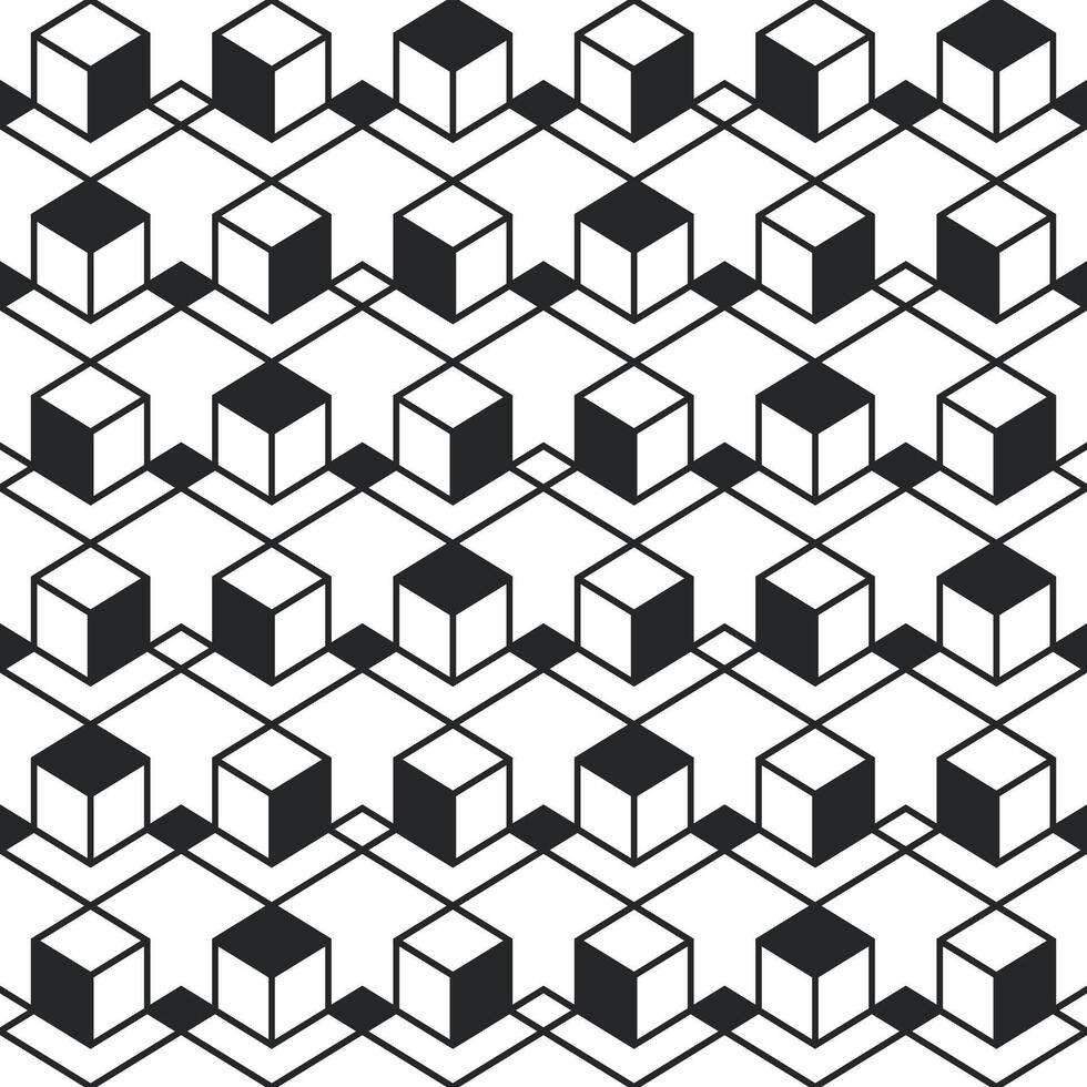 Geometric Cube Pattern 55896869 Vector Art At Vecteezy