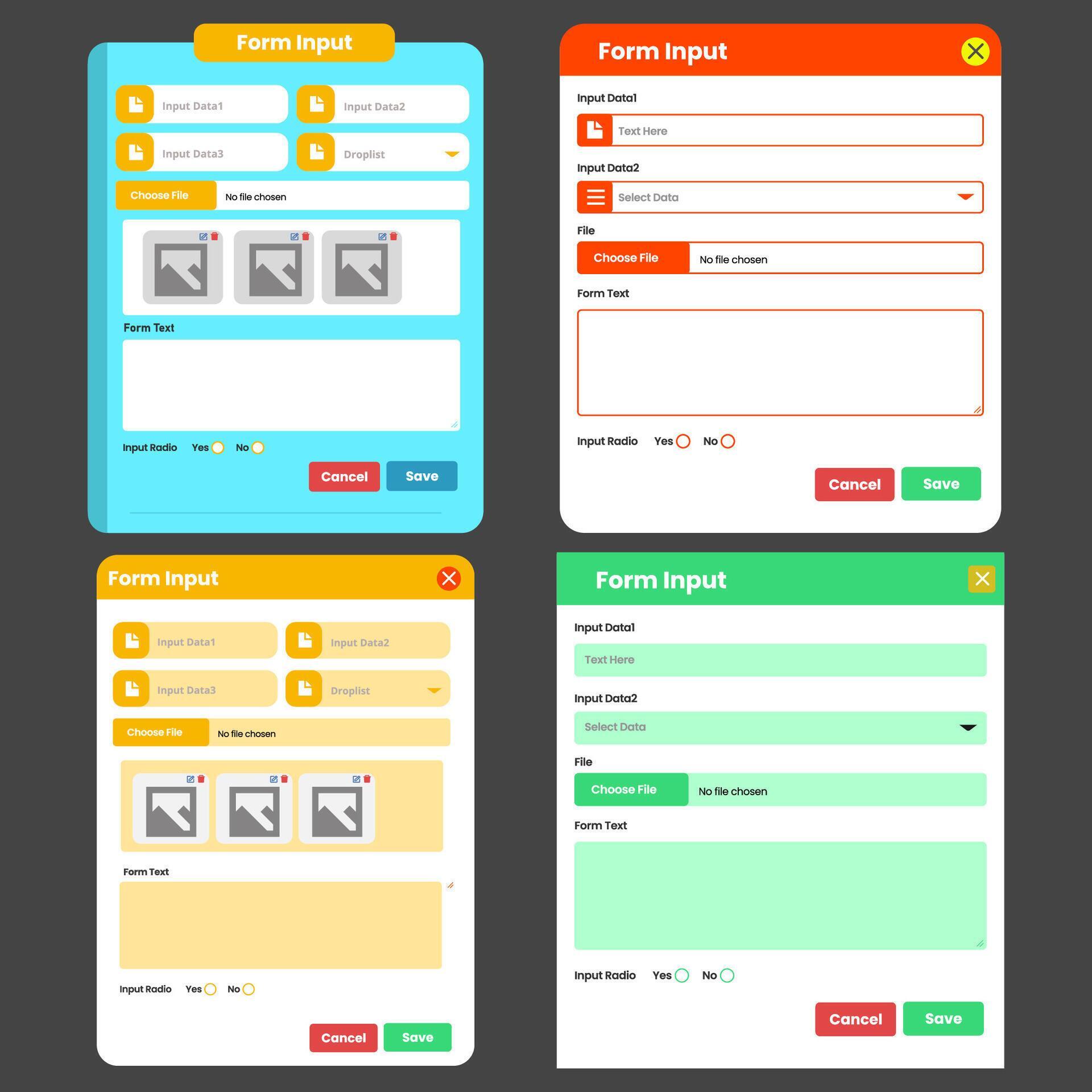 modern web input form modal collection 55896972 Vector Art at Vecteezy