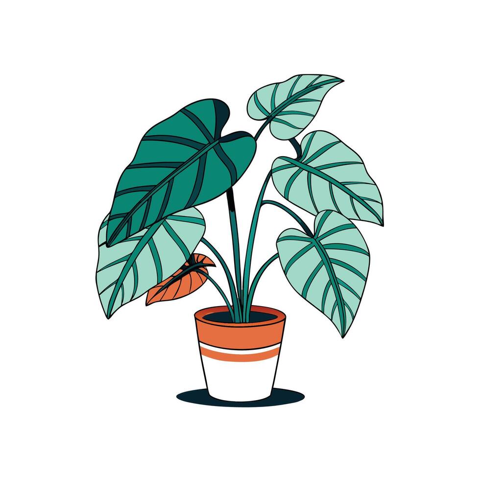 ilustración de una planta en una maceta 55904543 Vector en Vecteezy