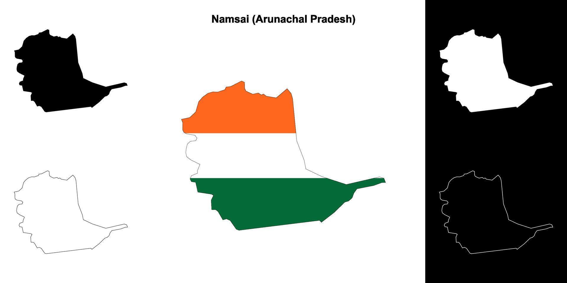 Namsai district, Arunachal Pradesh blank outline map set 55911307 ... Namsai district, Arunachal Pradesh blank outline map set 55911307 ...