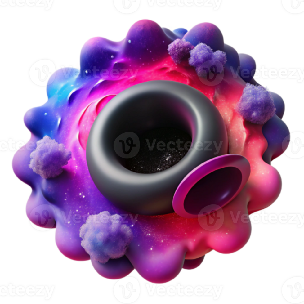 Cosmic Nebula 3d Render Abstract Background With Galaxy Themed Design