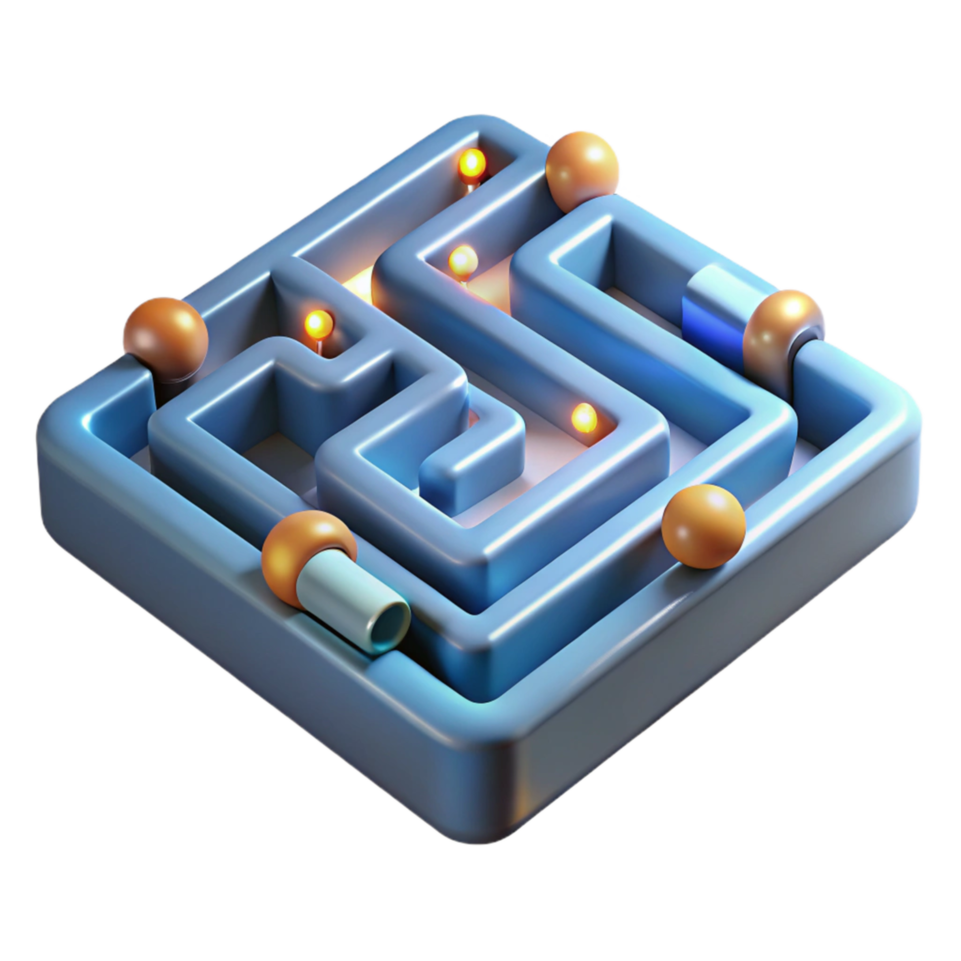 3D Maze Puzzle Navigate the Labyrinth 55922691 PNG
