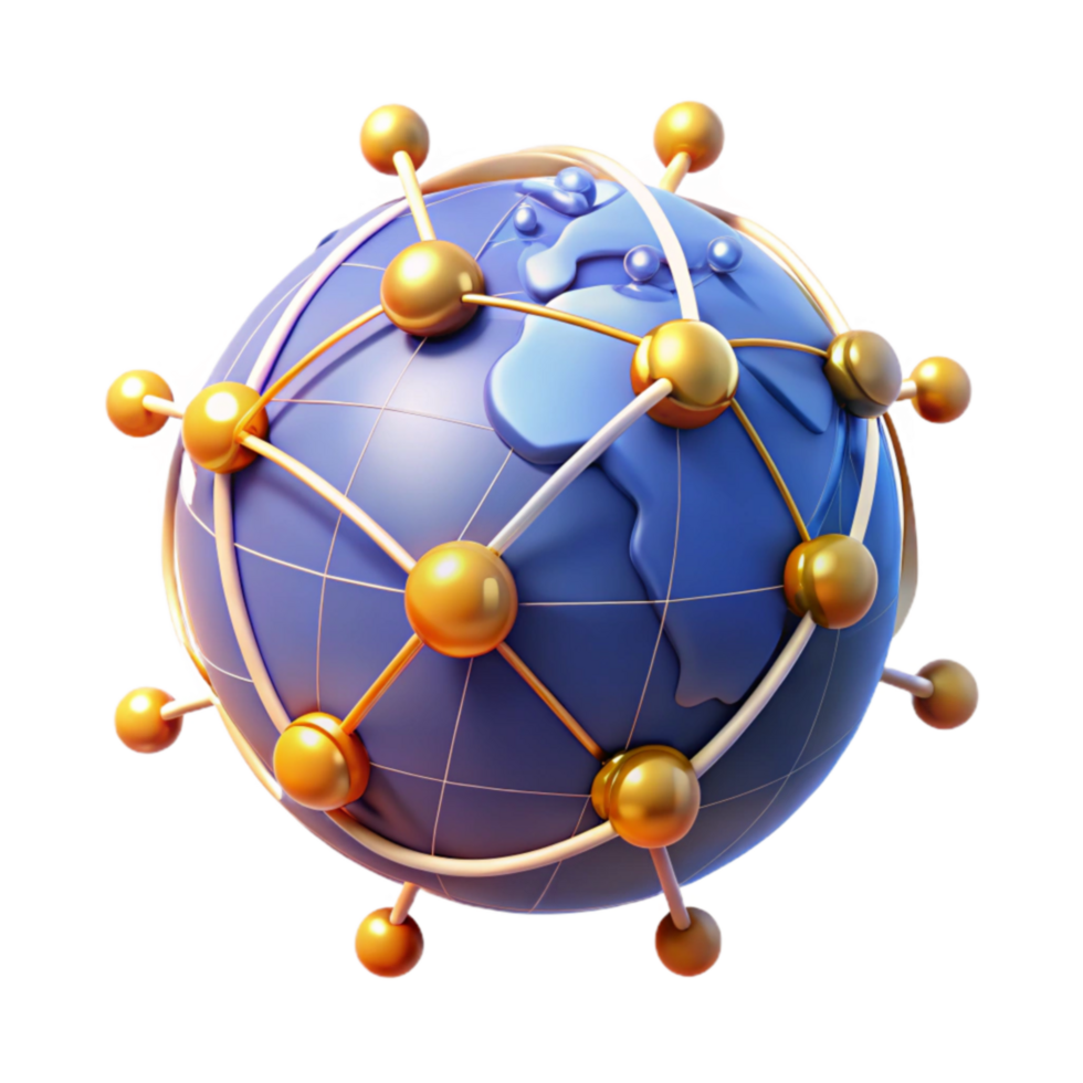 Global Network Connection Interconnectivity And Communication 55923902 Png
