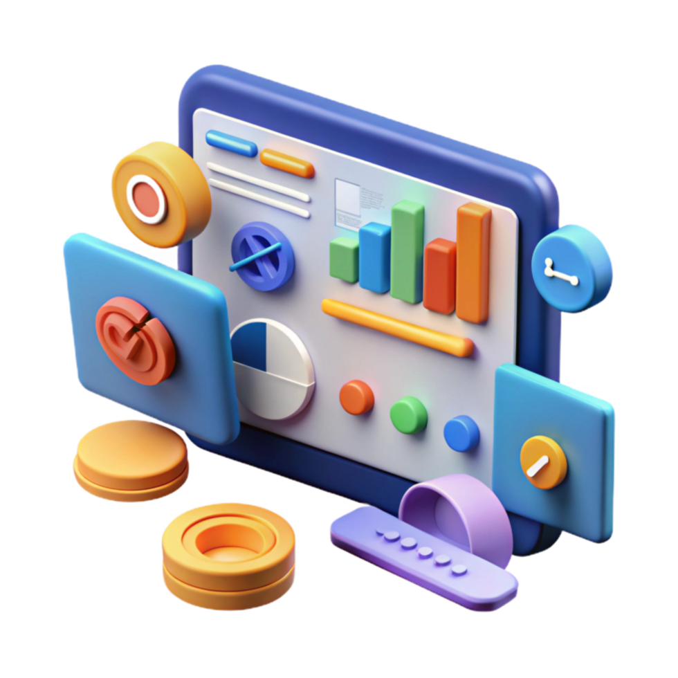 Data Visualization Dashboard Ui Design With Charts And Graphs 55924639 Png