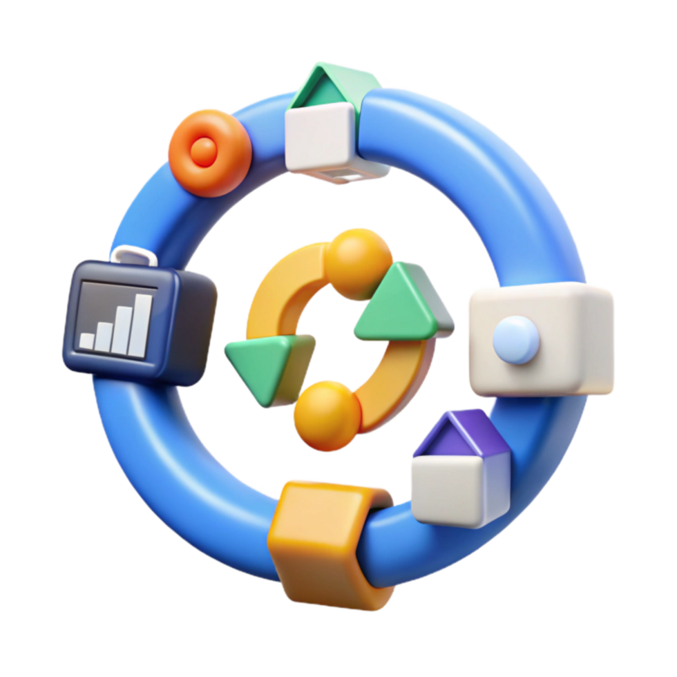 Circular Data Flow System Integration Process Optimization 55924985 PNG