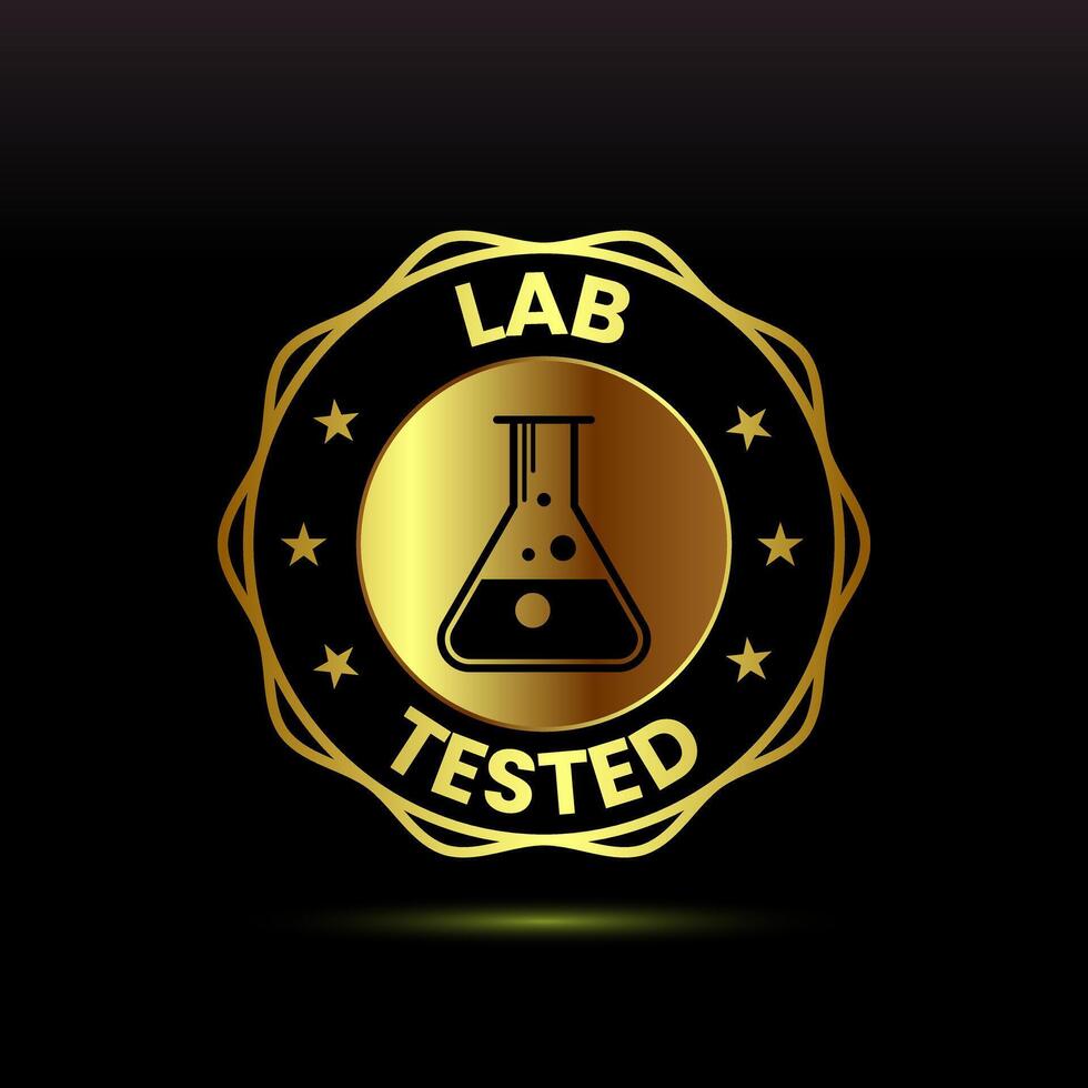 Lab Tested Icon Laboratory Testing Product Quality Certificate Sign
