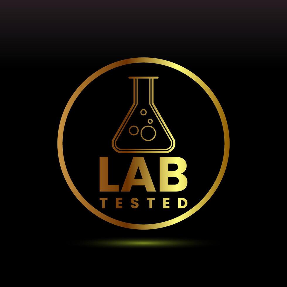 Lab Tested Icon Laboratory Testing Product Quality Certificate Sign