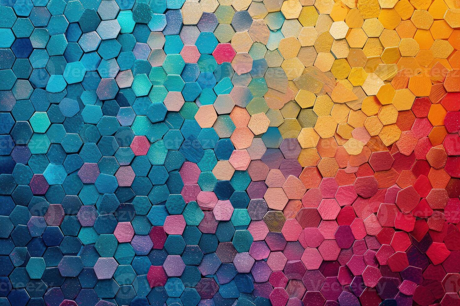 Colorful hexagon pattern wallpaper 55950445 Stock Photo at Vecteezy