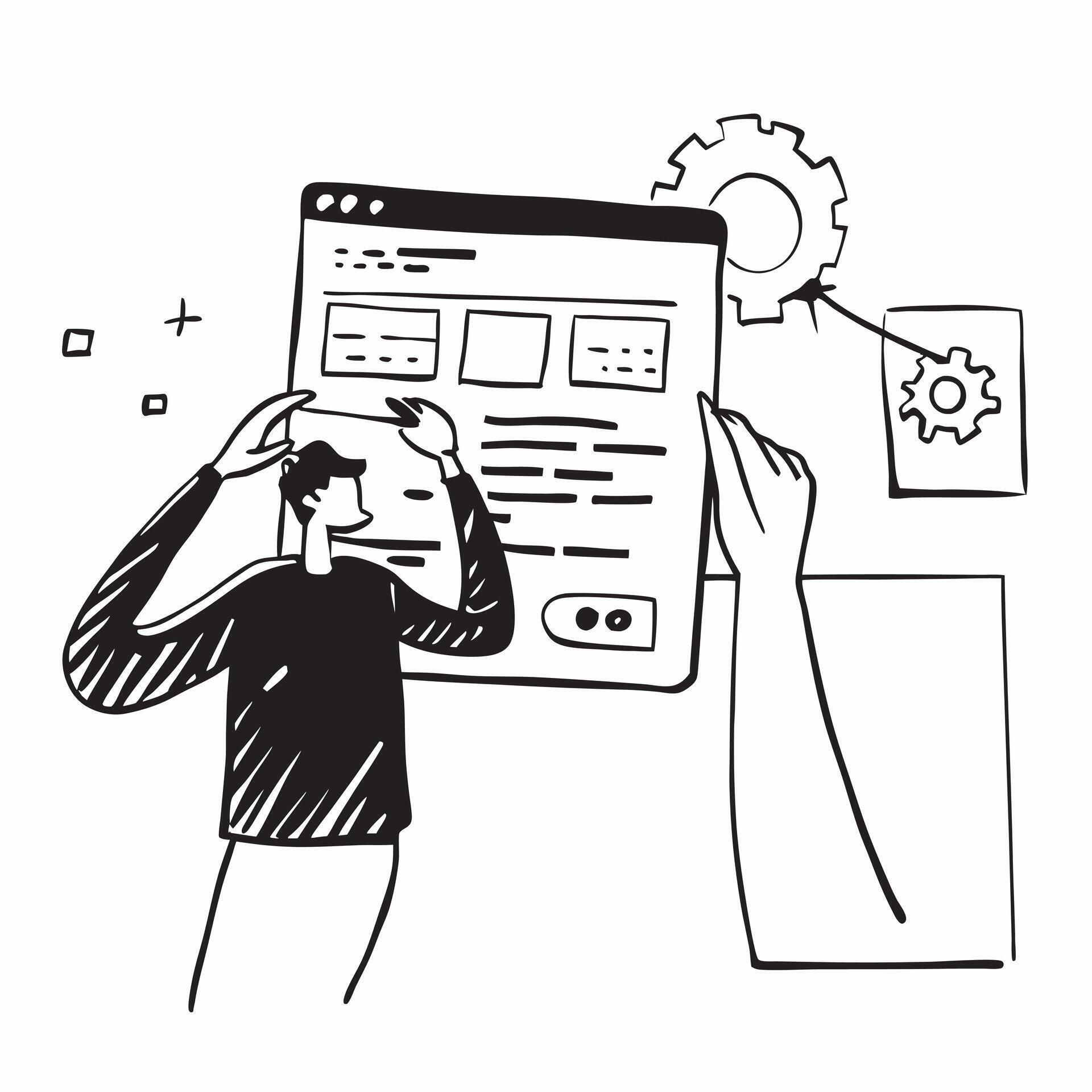 Software developer coding a complex program concept as A software ...