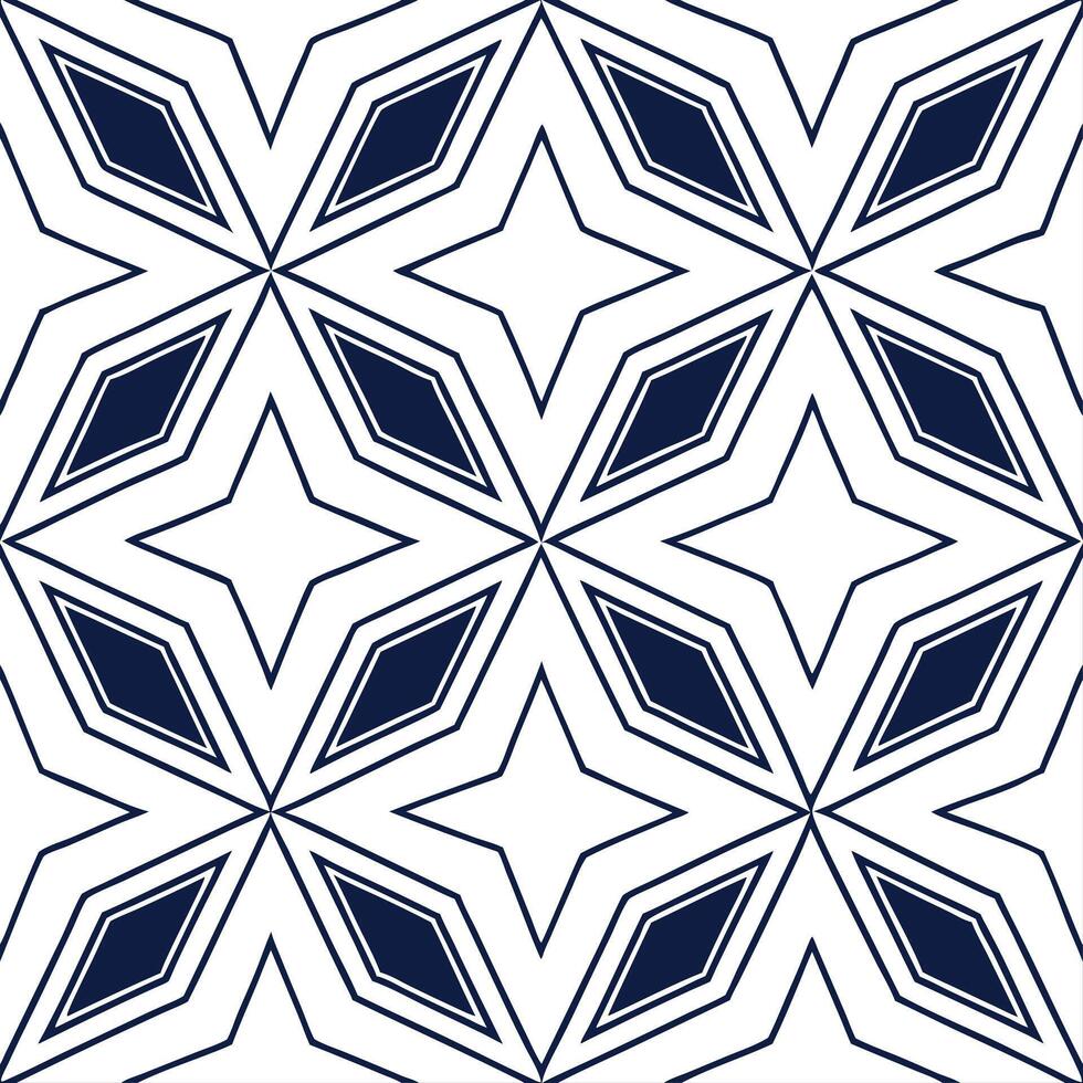 Sculptural seamless tile design featuring layered techno geometrics and sharp angular vectors ...