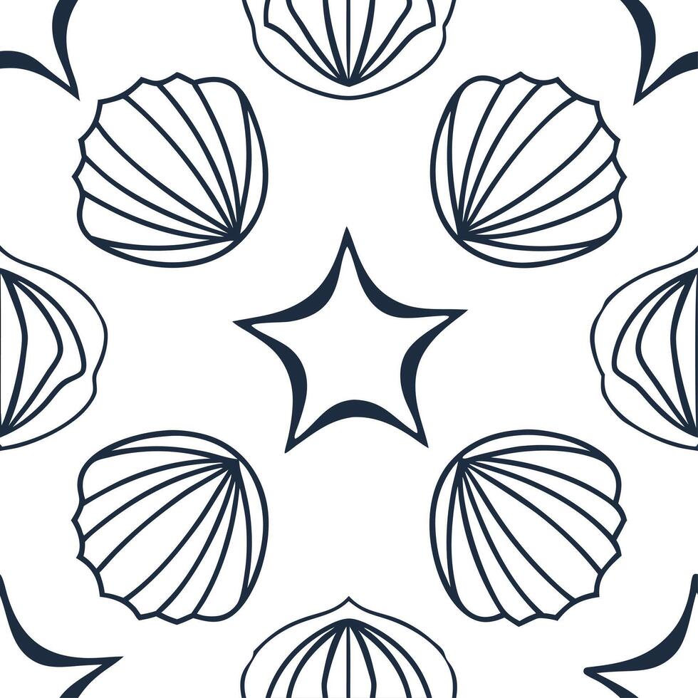 Modern Seamless Tile Pattern Of Virtual Designs Integrating Abstract