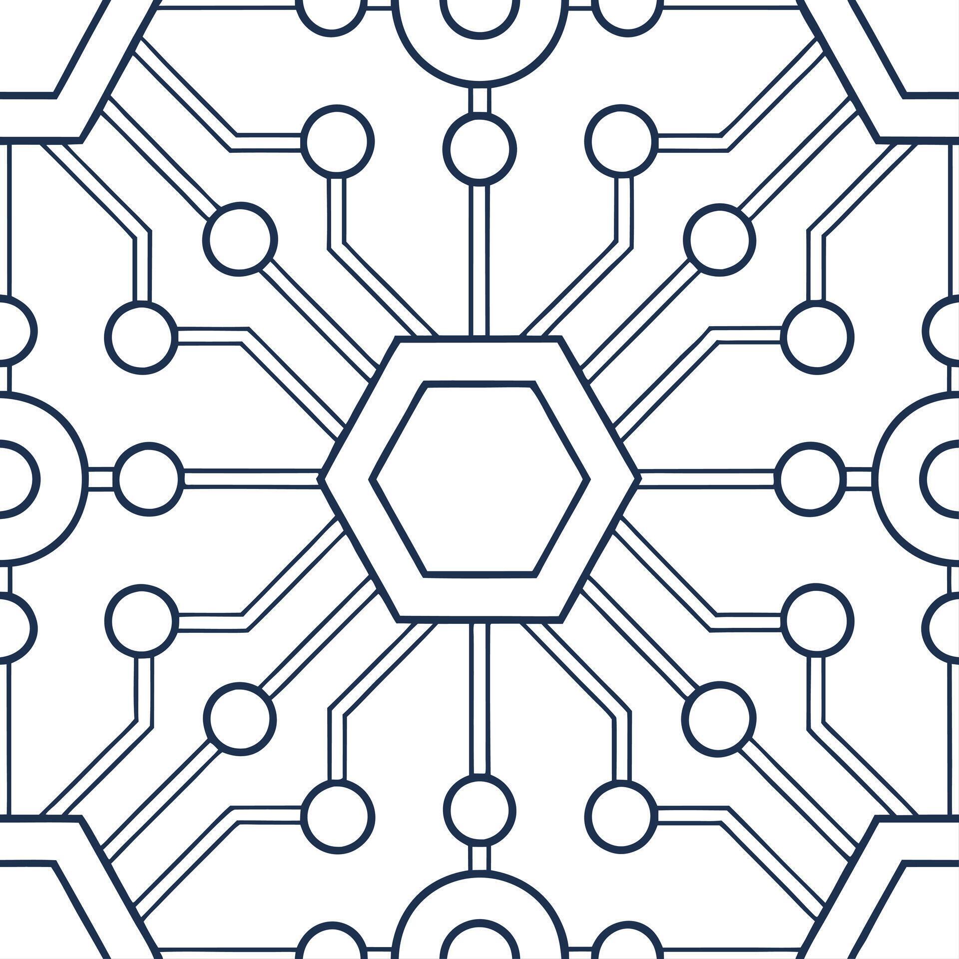 Innovative techno circuits tile pattern merging linear electronic ...