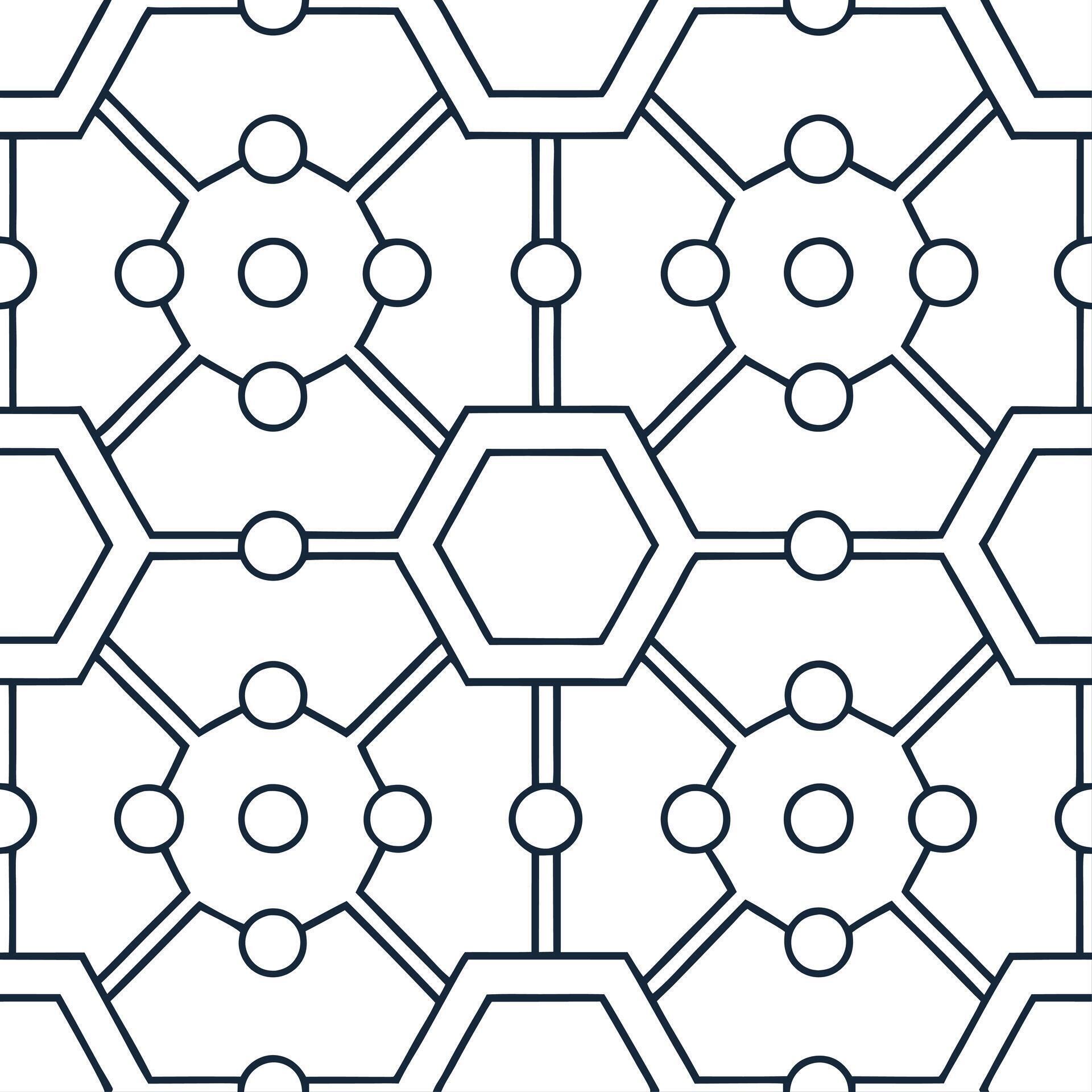 Hightech Techno Circuits Tile Motif Featuring Complex Digital Schematics And Structured Circuit