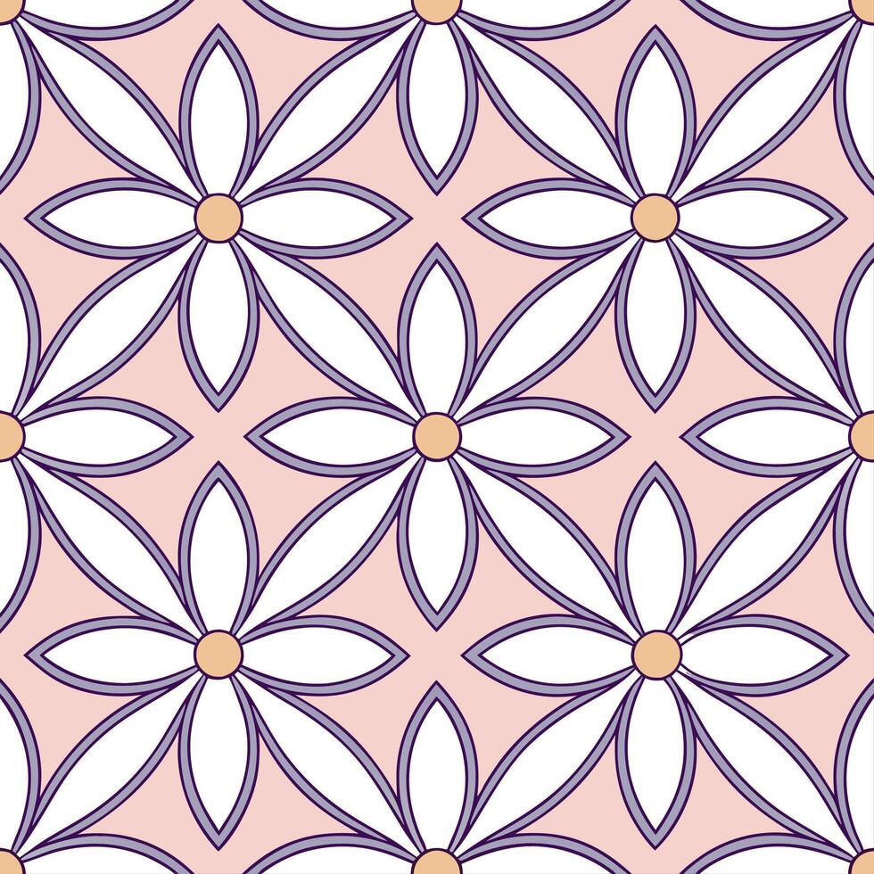 Digital virtual patterns in a seamless tiled framework featuring ...