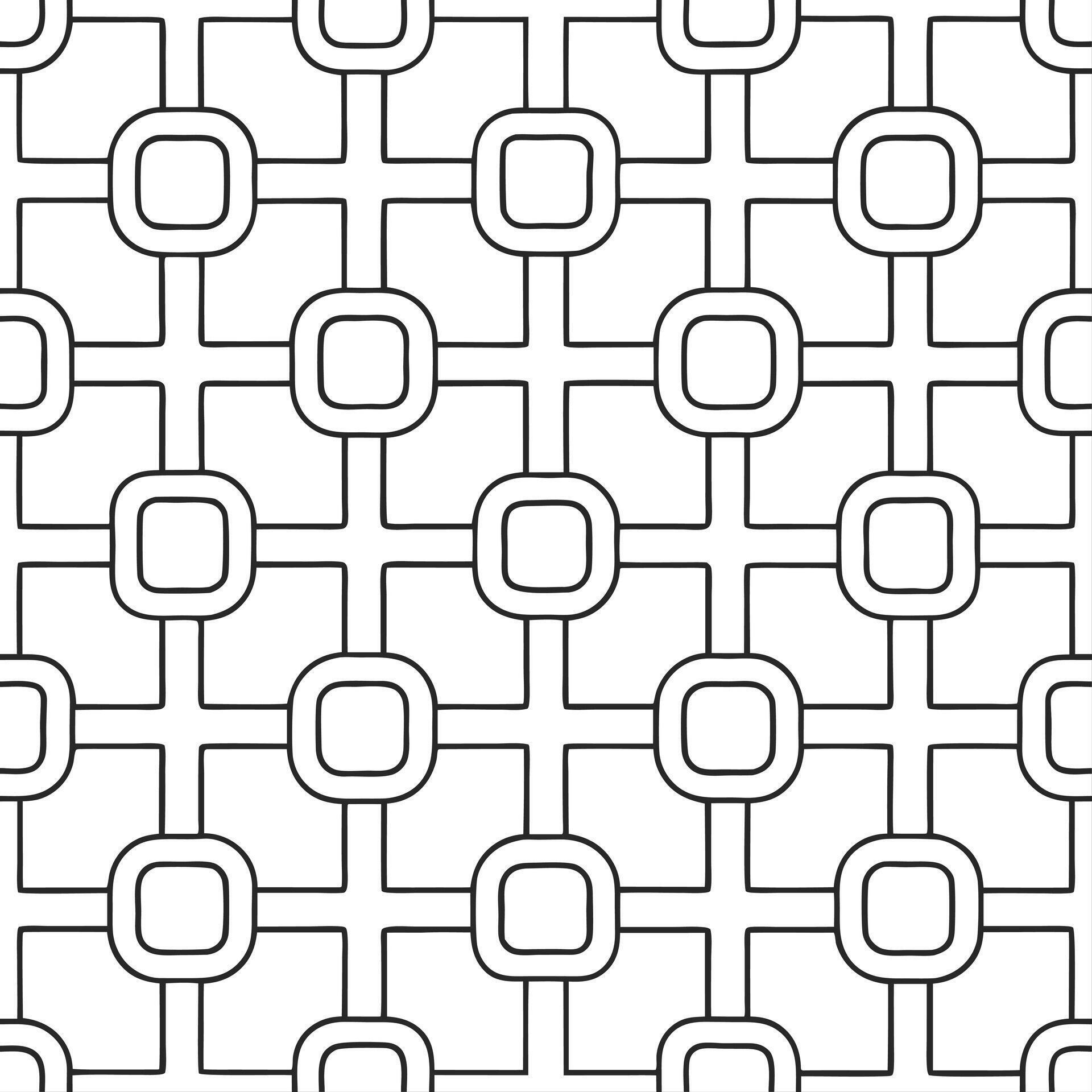 Digital network seamless pattern with engineered binary codes and ...