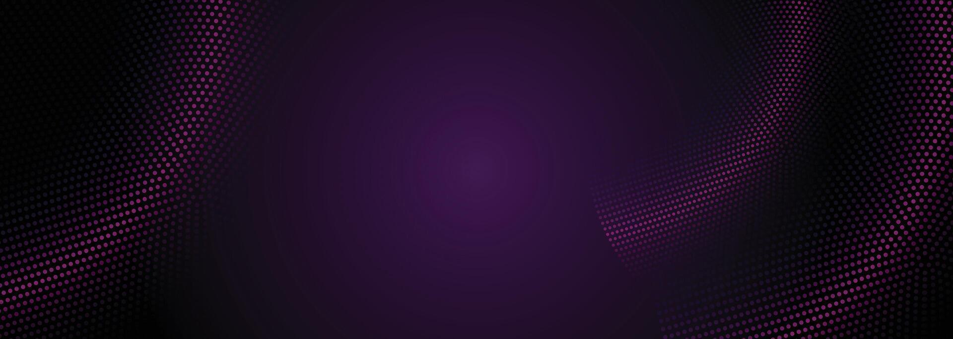 Purple particle stream with glowing dots and technology design for ...