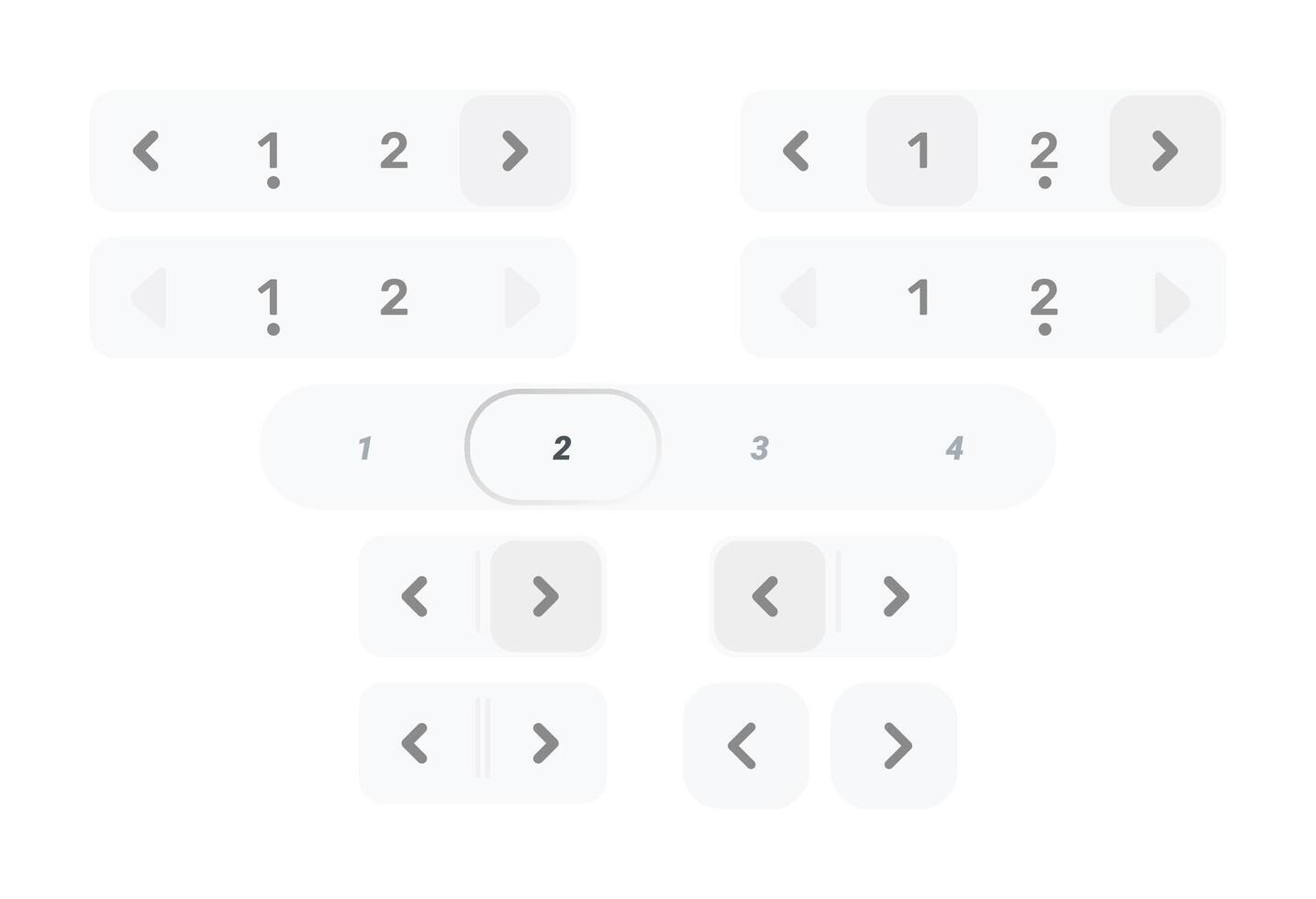 Pagination Buttons Set Navigation Web Ui Elements 56002963 Vector Art
