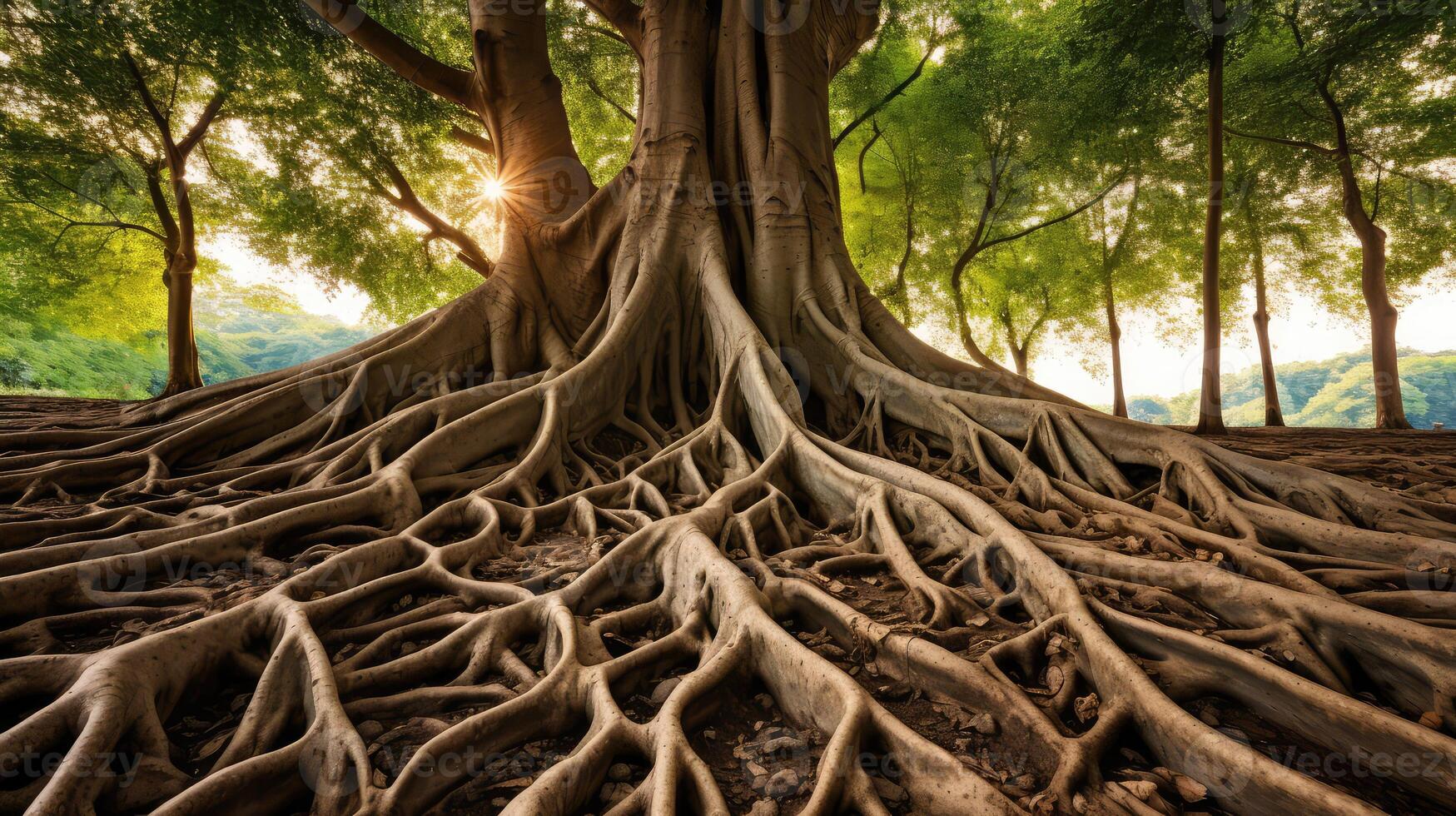 growth rooted tree 56014318 Stock Photo at Vecteezy