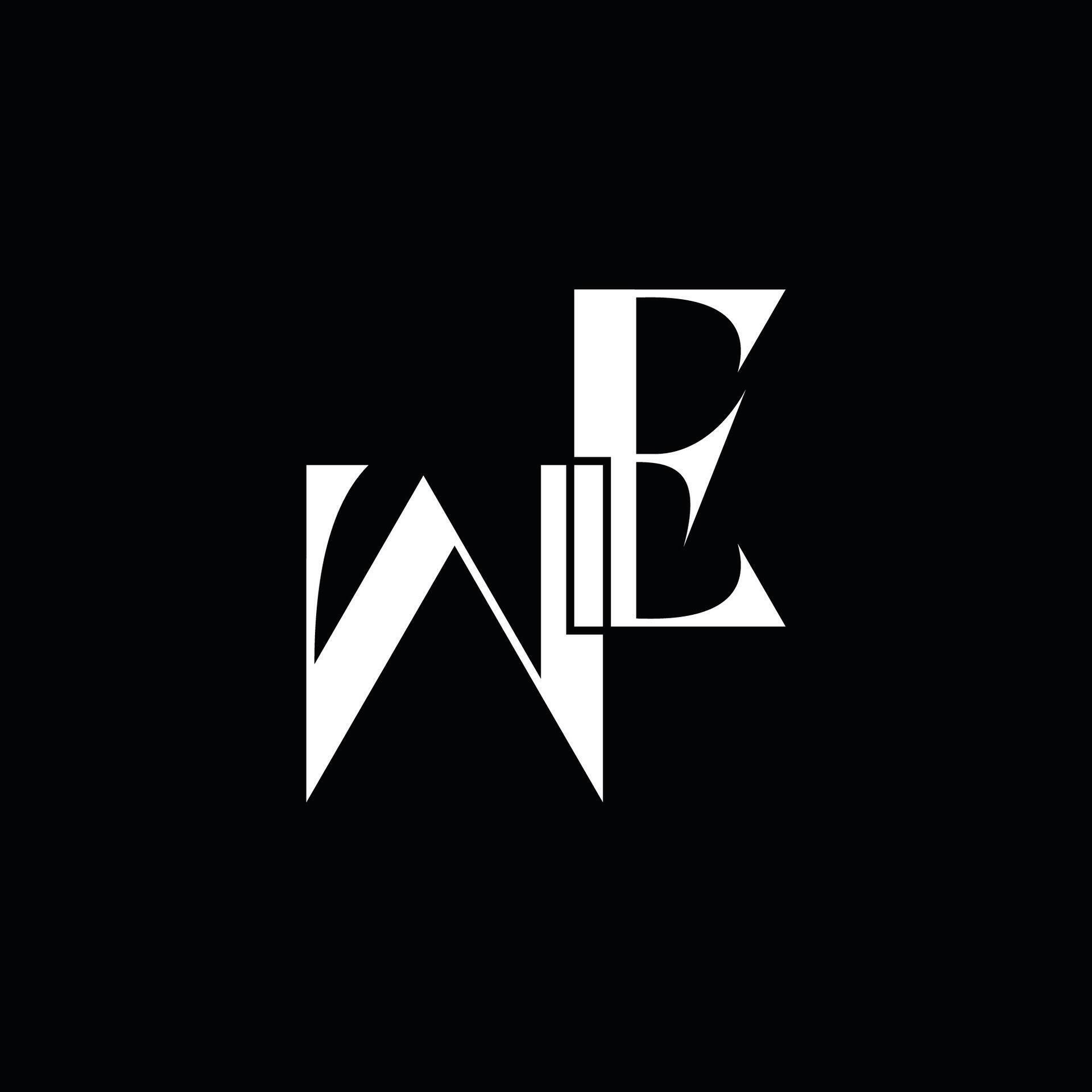 Initial letter WE logo design 56028695 Vector Art at Vecteezy