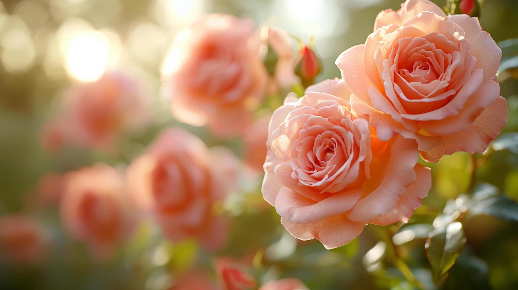 Rose garden wallpaper hd wallpaper 56034513 Stock Photo at Vecteezy