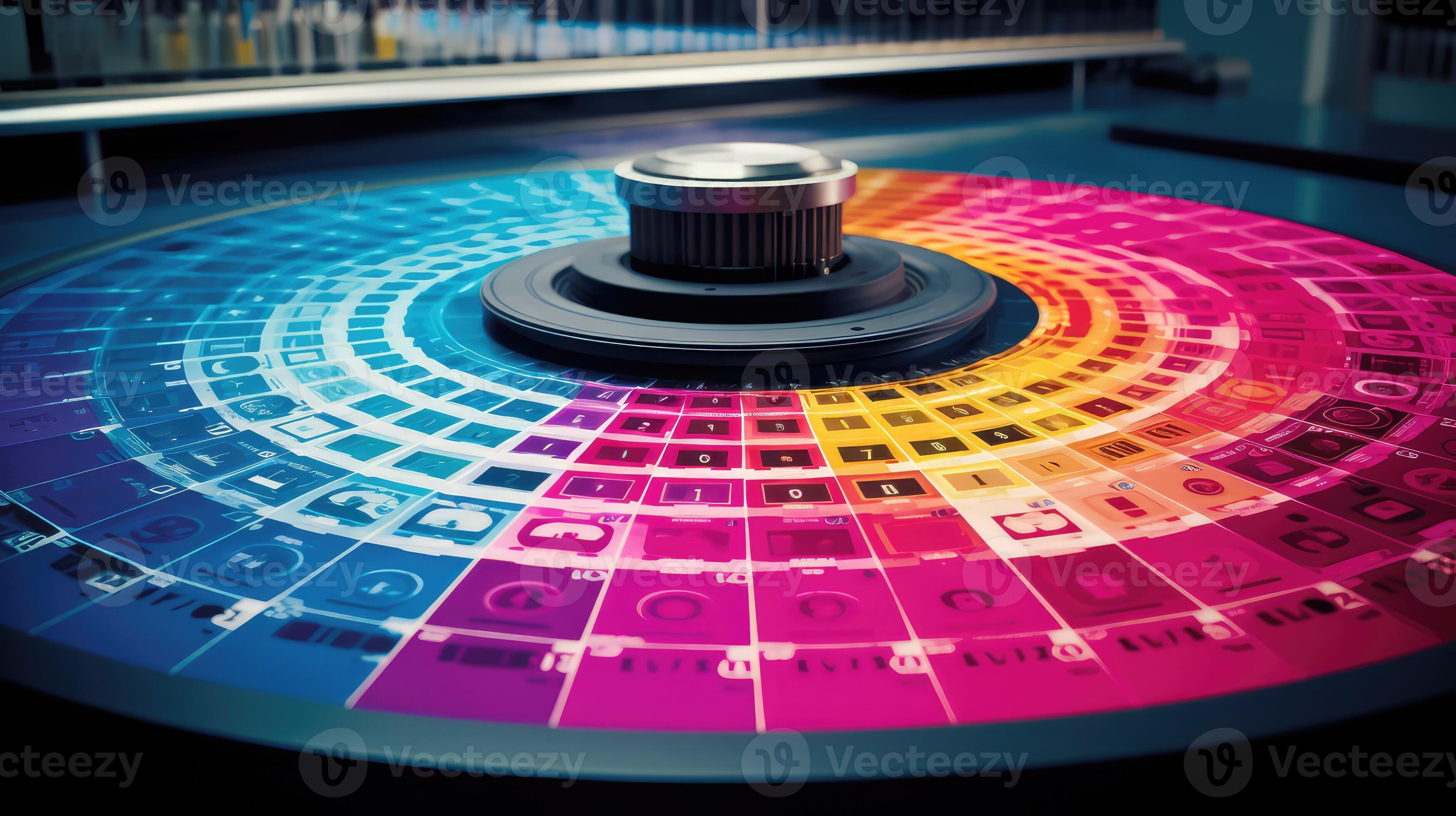 impresión cmyk color mesa 56055798 Foto de stock en Vecteezy