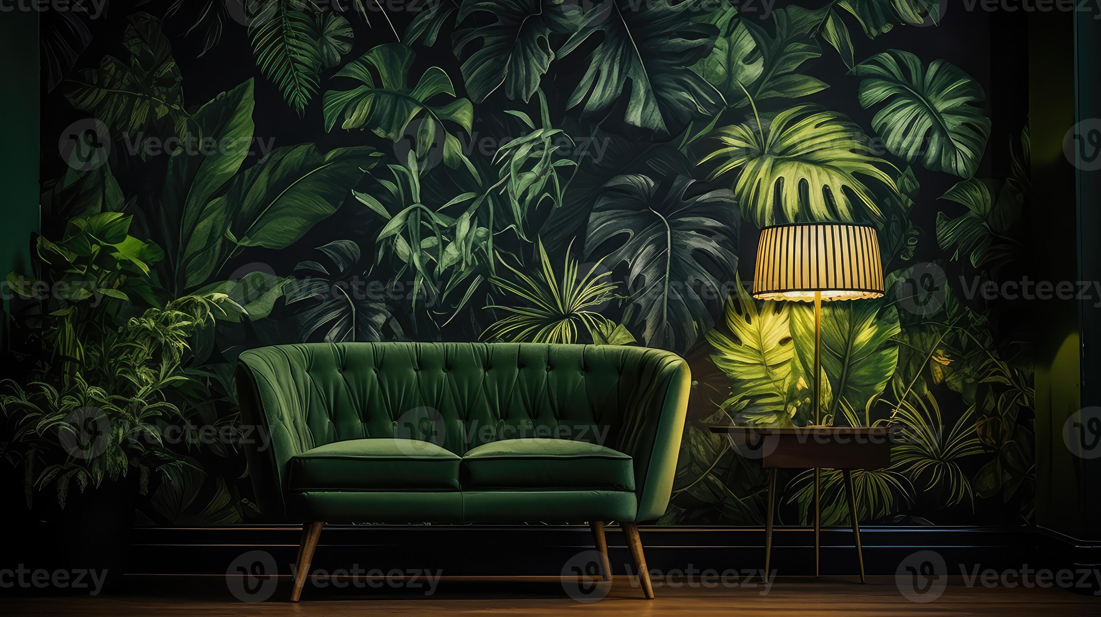 lush tropical leaf wallpaper 56063598 Stock Photo at Vecteezy
