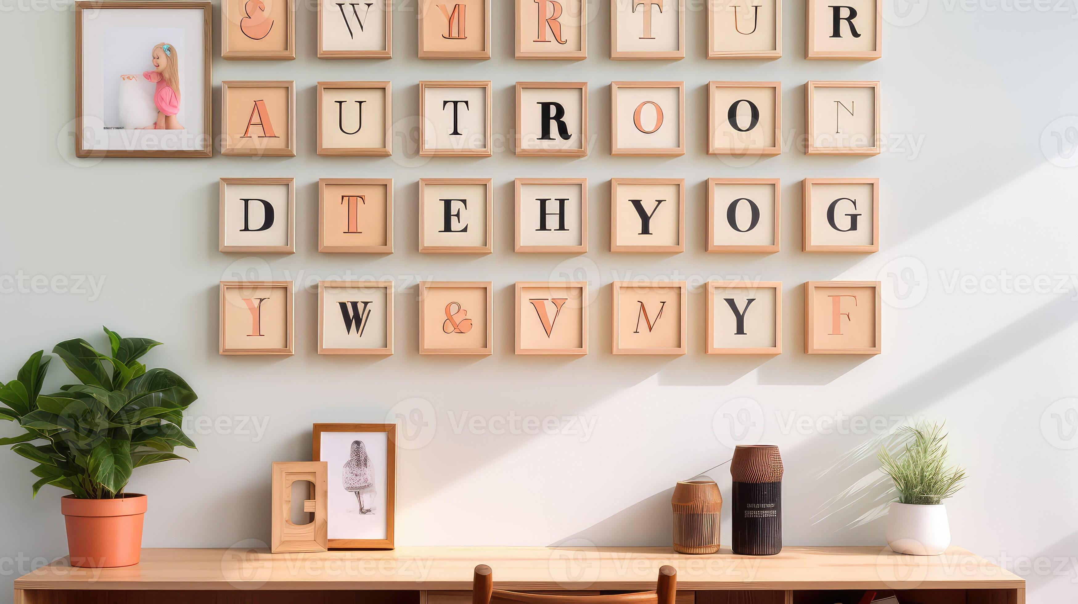 personalized wooden letters 56063606 Stock Photo at Vecteezy