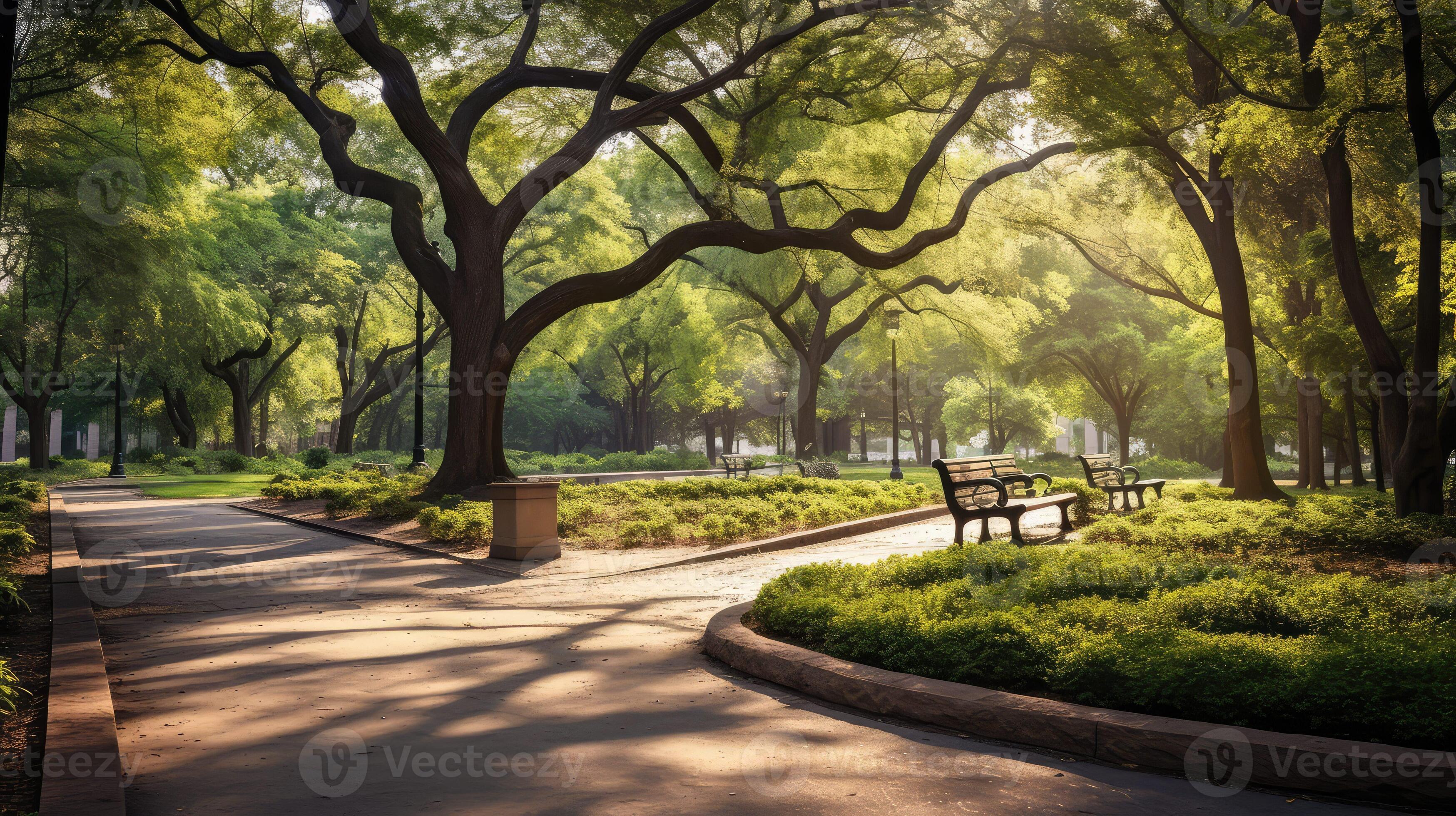 serene trees park 56063855 Stock Photo at Vecteezy