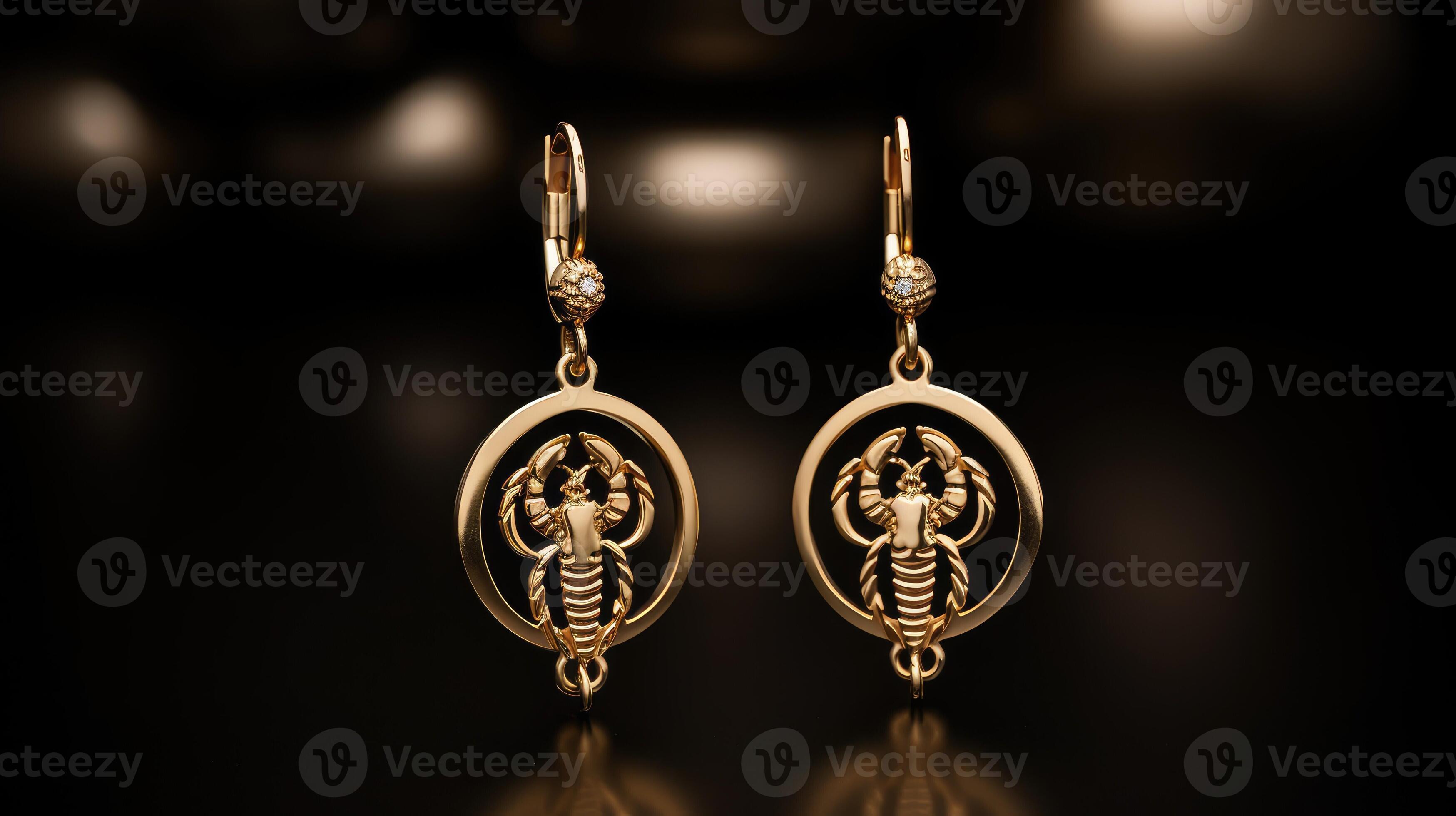 charm gold scorpio 56064628 Stock Photo at Vecteezy