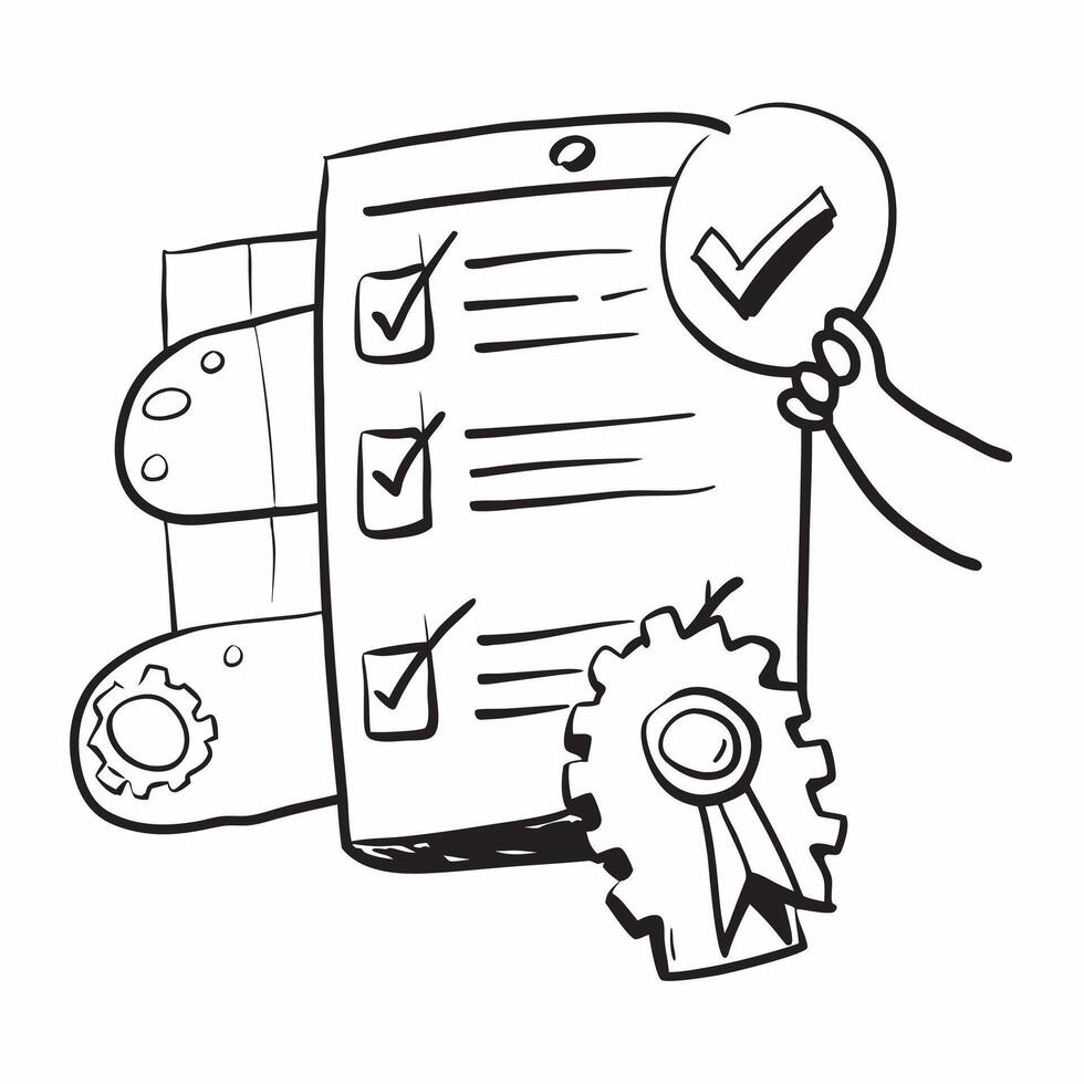 Ai Algorithm And Quality Checklist Concept As An Ai Algorithm Icon Paired With A Quality 1603