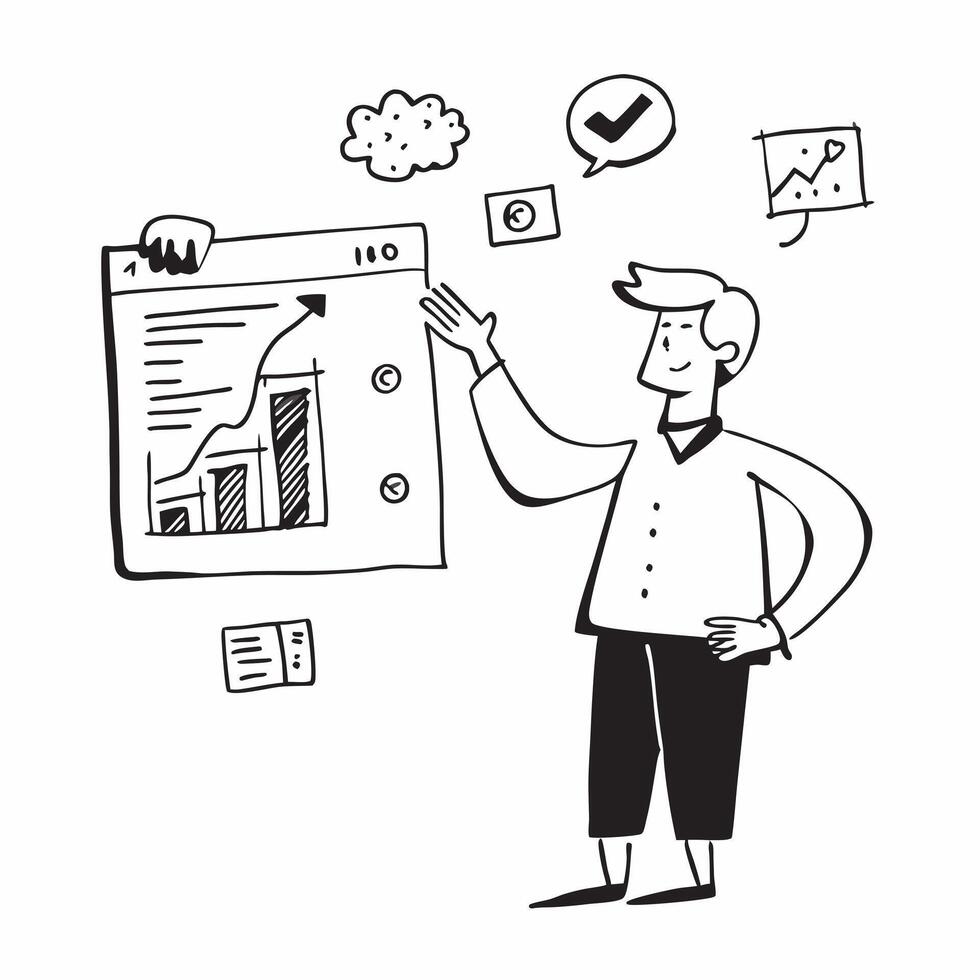 Sales Manager With Ai Sales Forecasting Concept As A Sales Managers