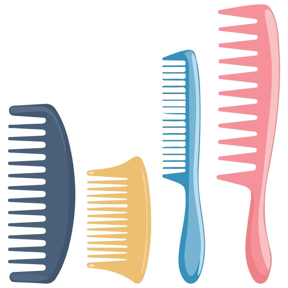 Cartoon Hairdressing Comb Self-Care and Beauty Services Concept 56083032 Vector Art at Vecteezy