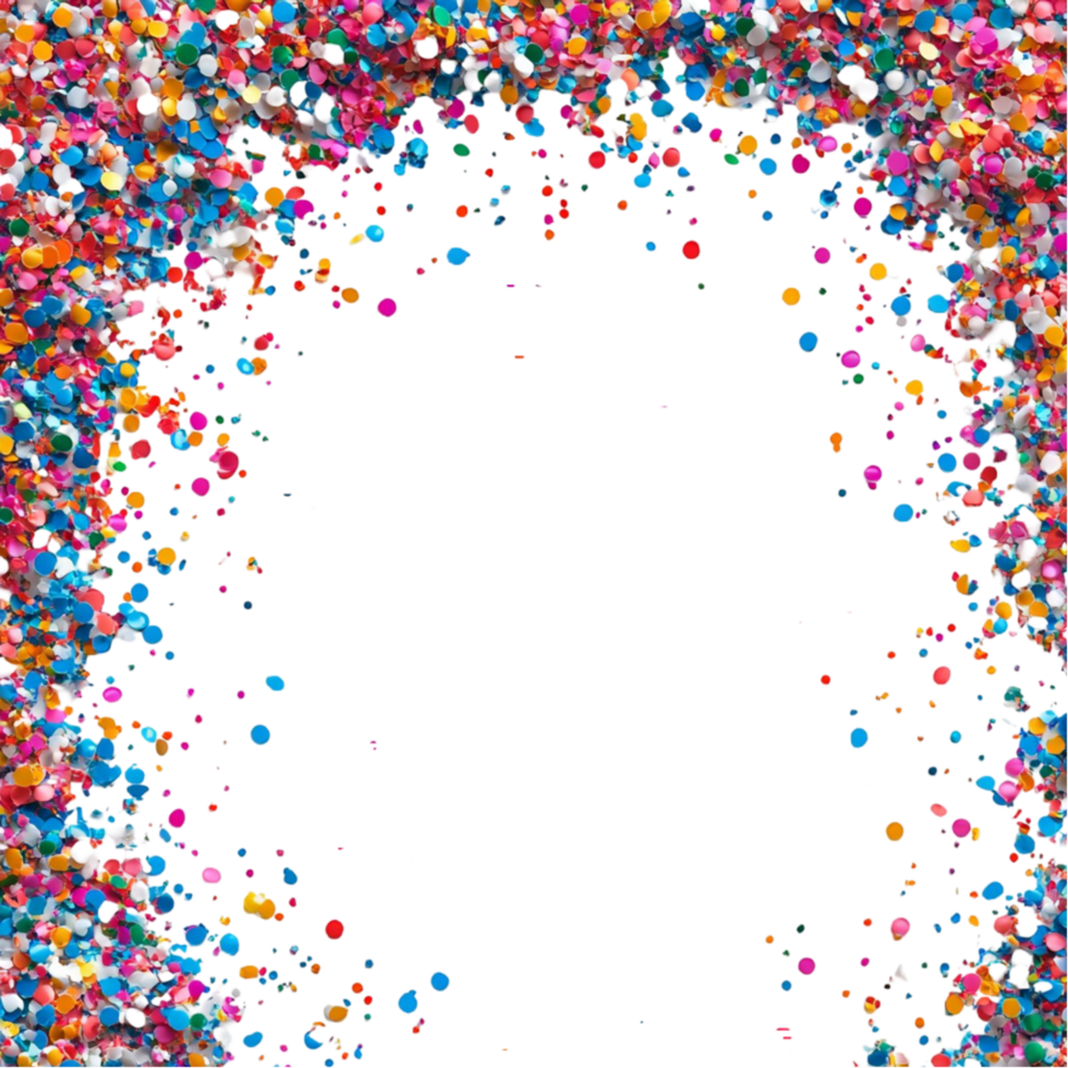 Festive Confetti Border 56085450 PNG