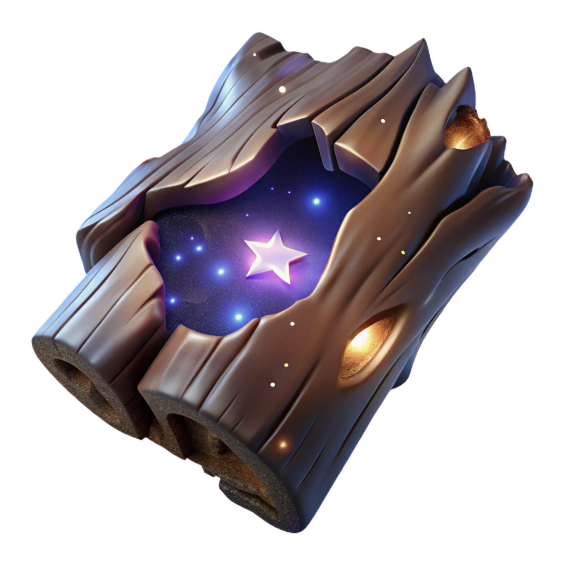 Cosmic Star in Wooden Treasure Chest 56086242 PNG