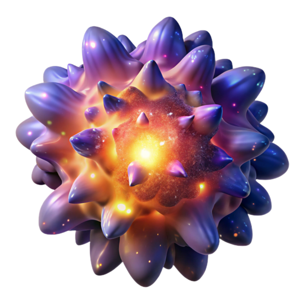 Cellular Structure Microscopic Visualization Luminous Core
