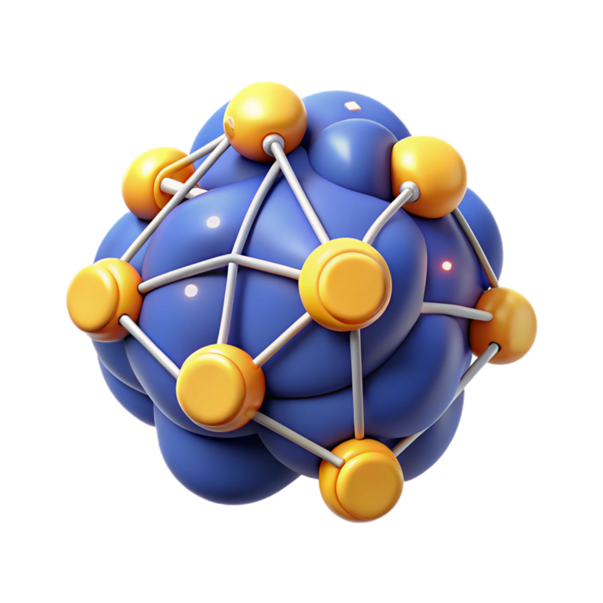 Networked Nodes Abstract 3d Model Of Interconnectivity 56089062 Png