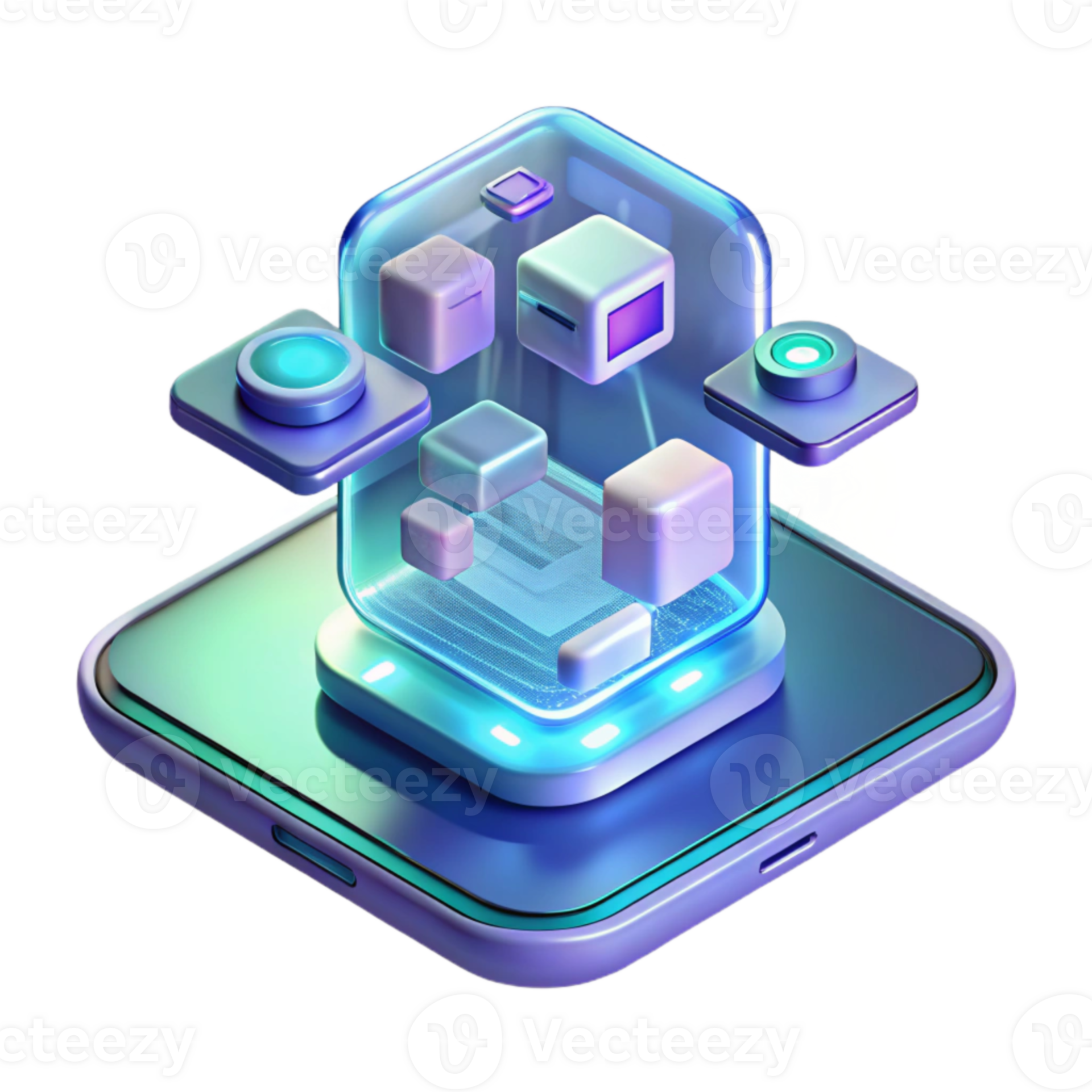 Data Cube Visualization Modern 3D Data Representation 56089163 PNG