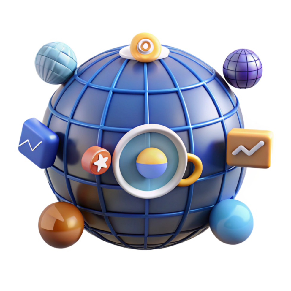 Global Digital Connections A Visual Representation 56091098 Png