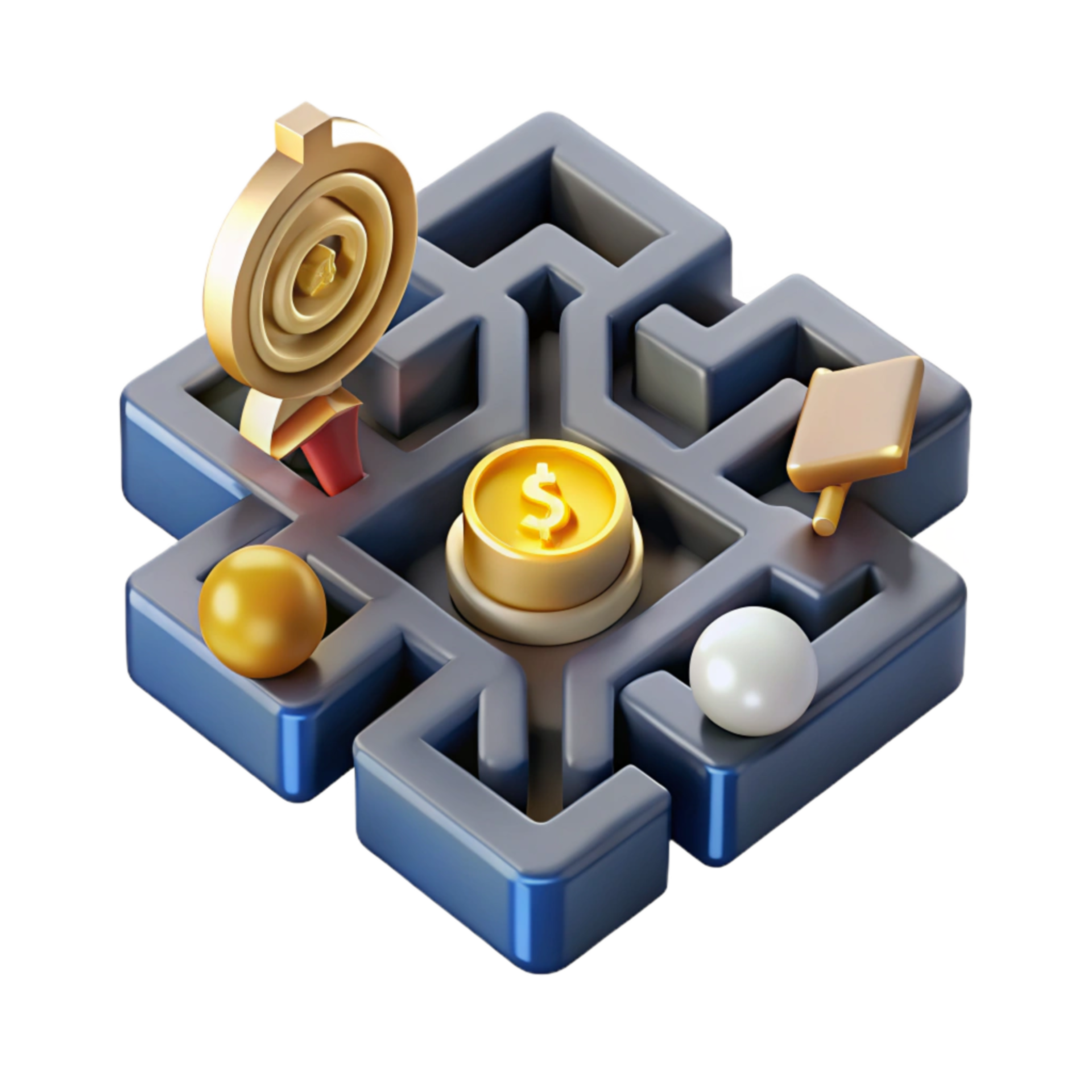 Navigating the Maze to Financial Success 56092093 PNG